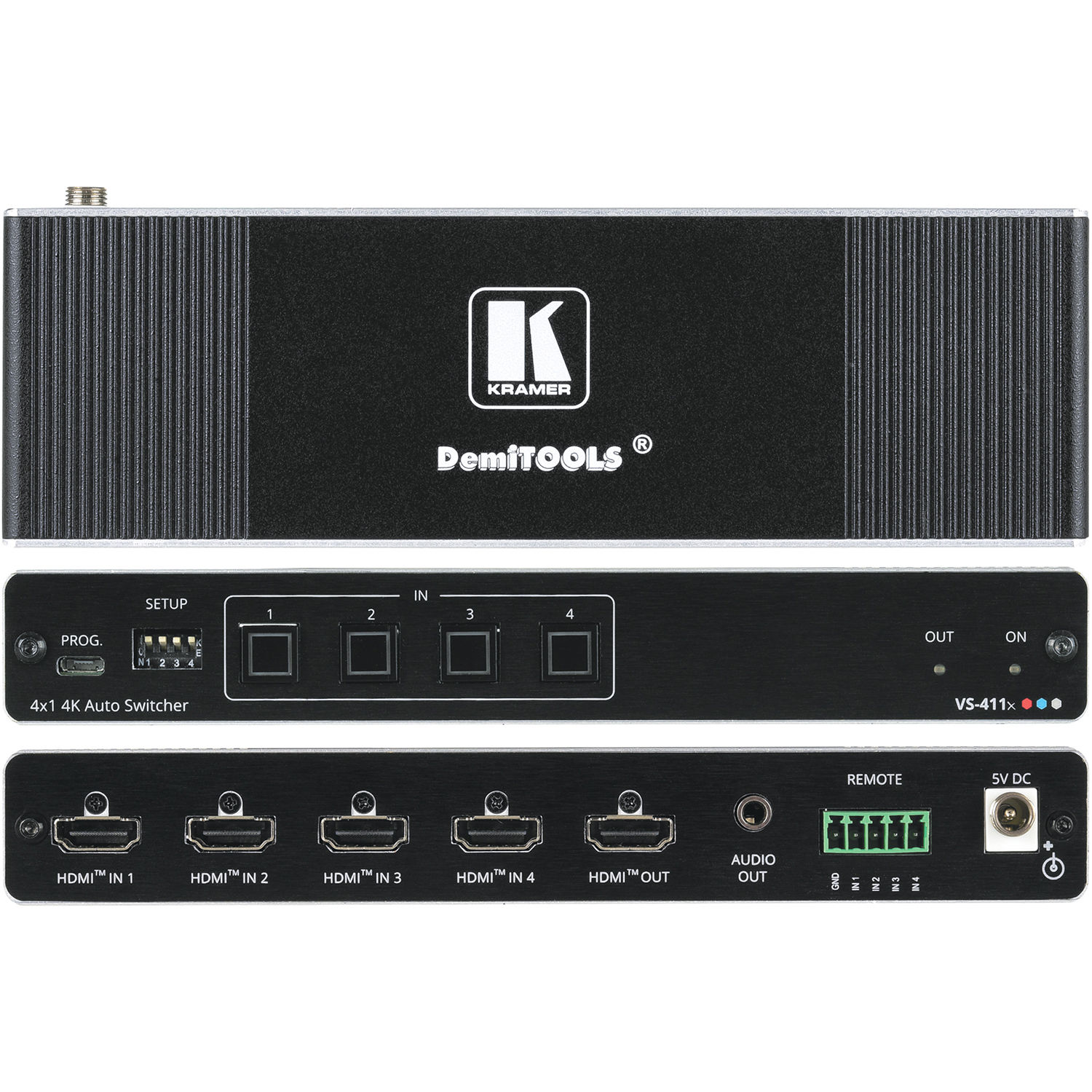 Kramer VS-411X 4x1 4K HDR HDMI Auto Switcher VS-411X B&H Photo
