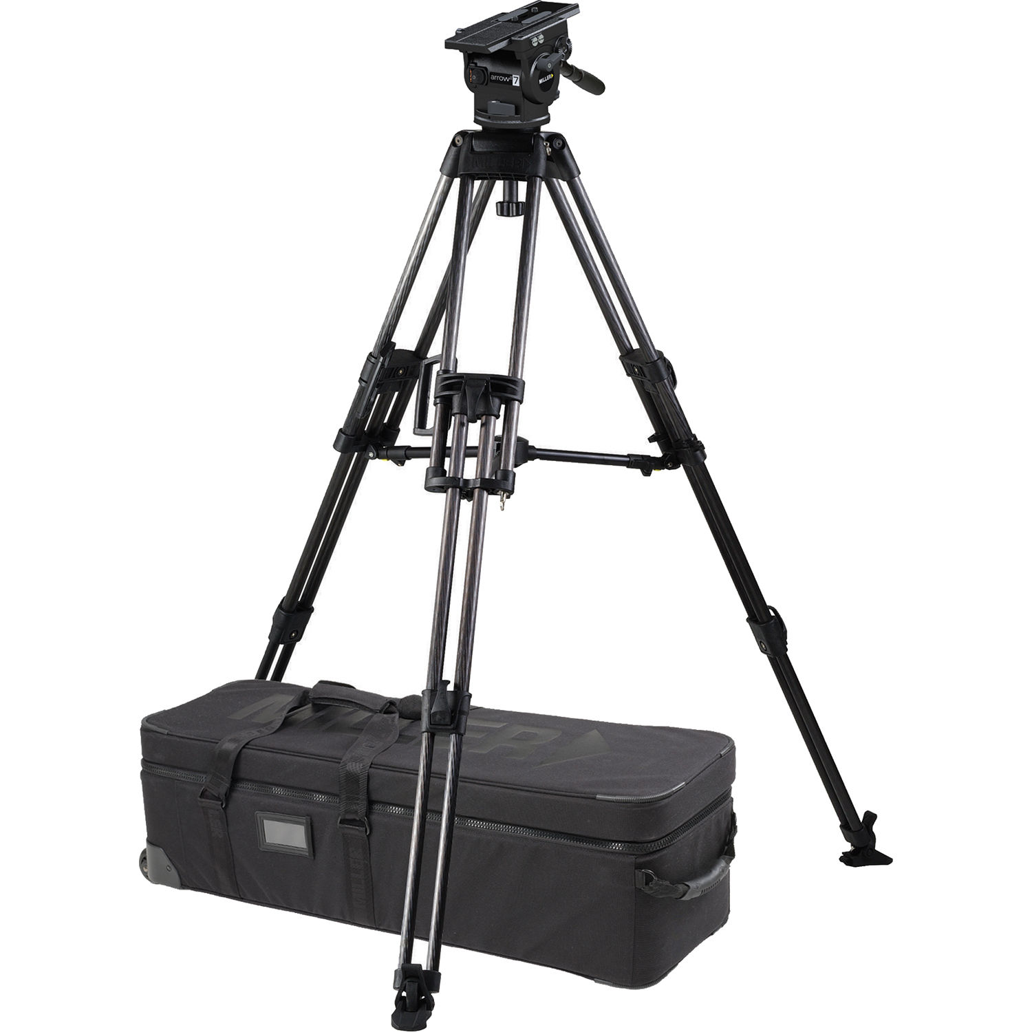 Miller 3179 ArrowX 7 HD 2-Stage Carbon Fiber Tripod System 3179