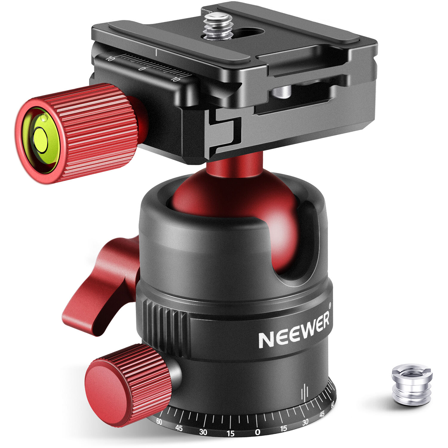 Neewer GM28 Panoramic Ball Head (Red) 66601702 B&H Photo Video