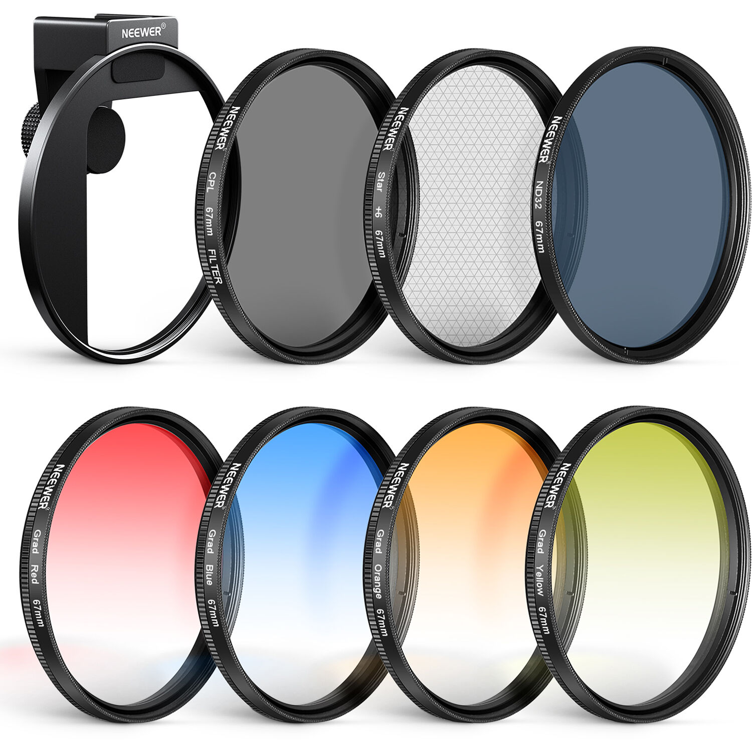 Neewer Clip-On Phone Lens Filter Kit (67mm) 66605611 B&H Photo
