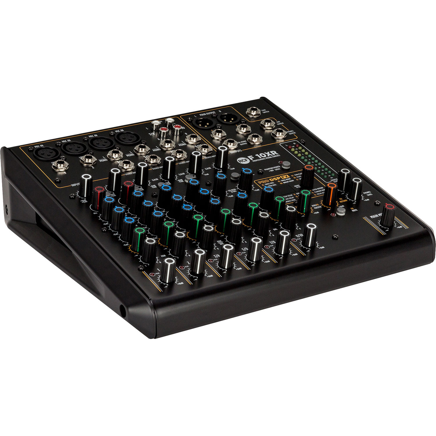 RCF F-10XR 10-Channel Mixer with Multi-FX and Stereo USB F10-XR