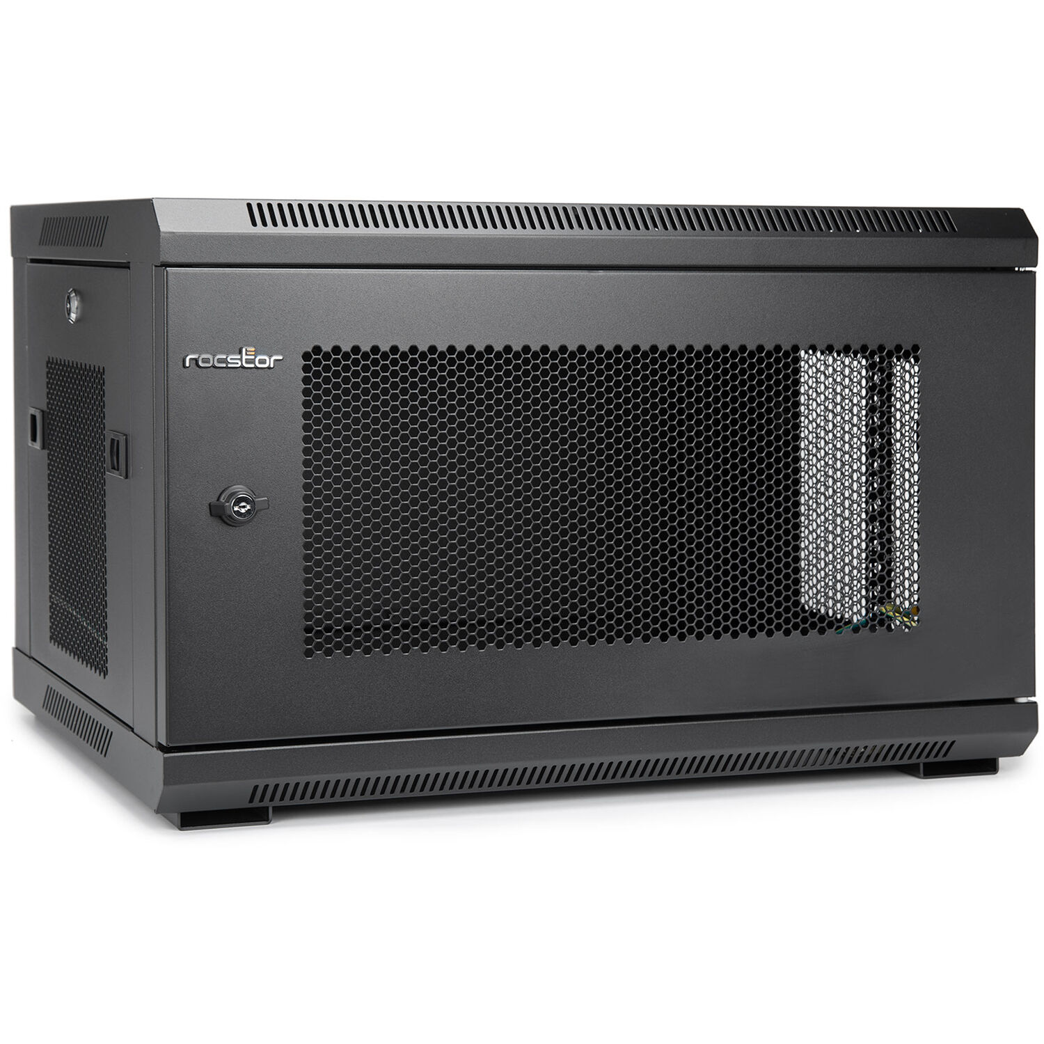 Rocstor Solidrack 6U Rack Vented Enclosure (Black) Y10E004-B1