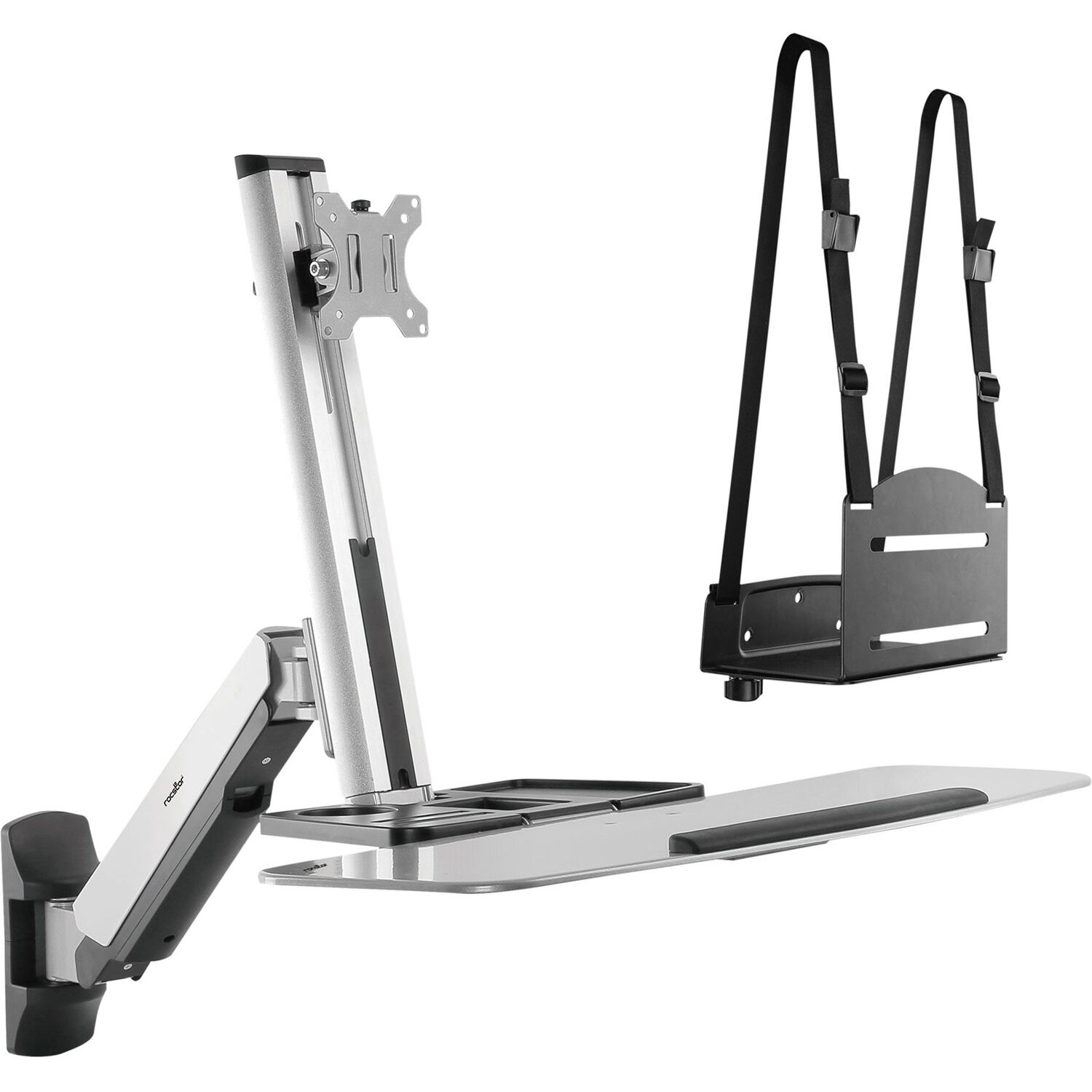Rocstor ErgoCenter EW2 Premium Single Monitor Wall Y10N028-S1