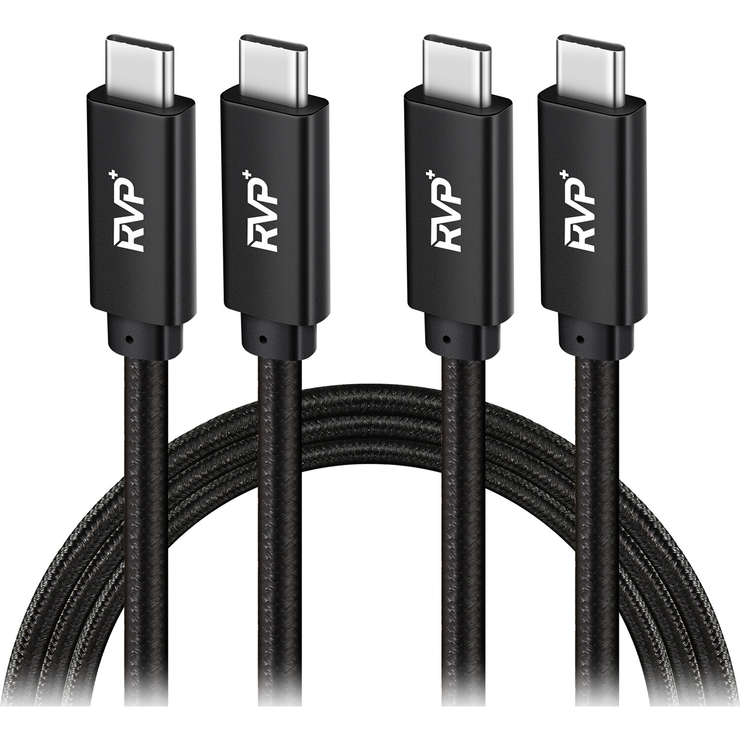RVP+ 3' USB-C 3.2 Gen 2x2 Cable (2-Pack) RVP-C102-BK-3FT-2 B&H