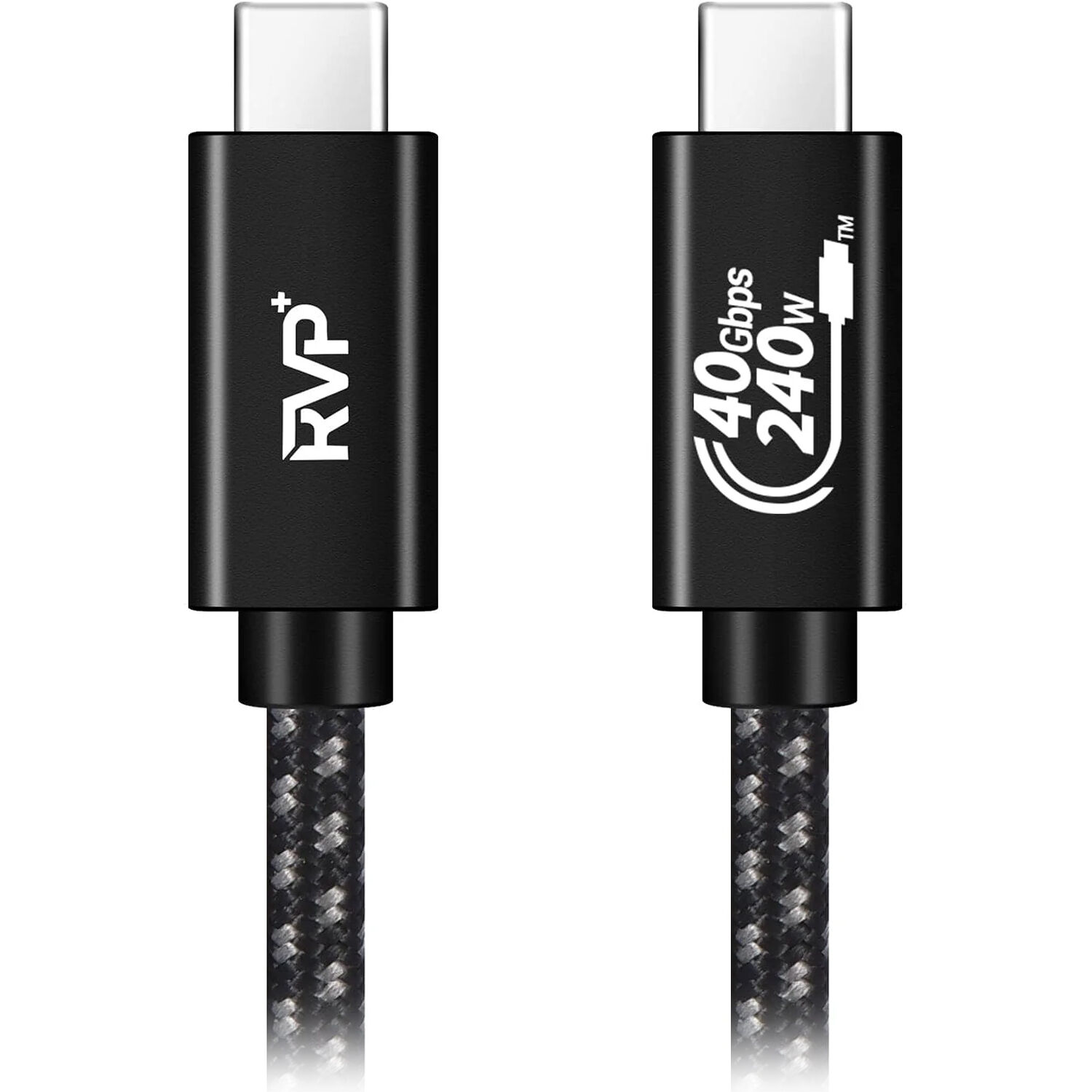 RVP+ 3' Thunderbolt 4 & USB4 Cable (Black) RVP-TH100-BK-3FT B&H