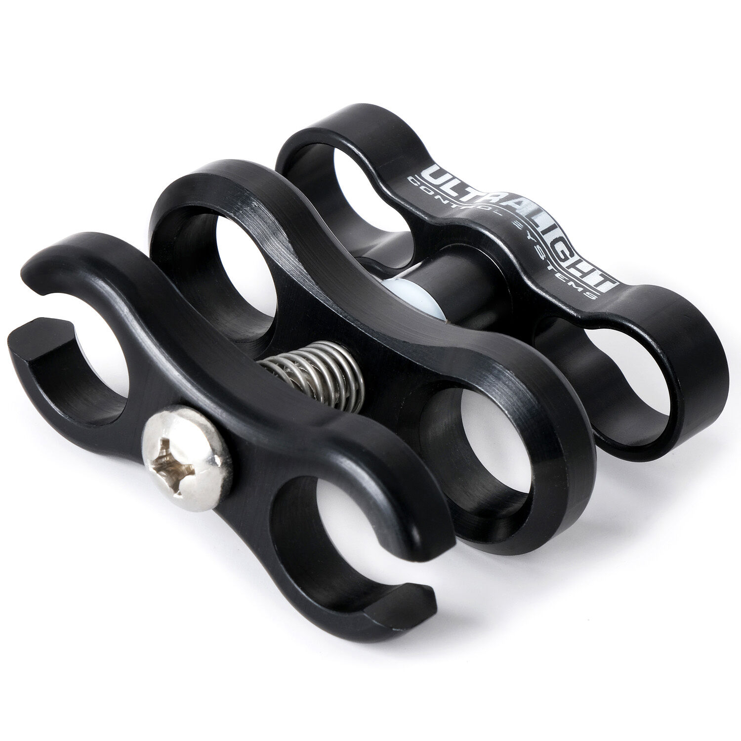 Ultralight Ball Clamp with One-Side Cutouts and Black AC-CSSK