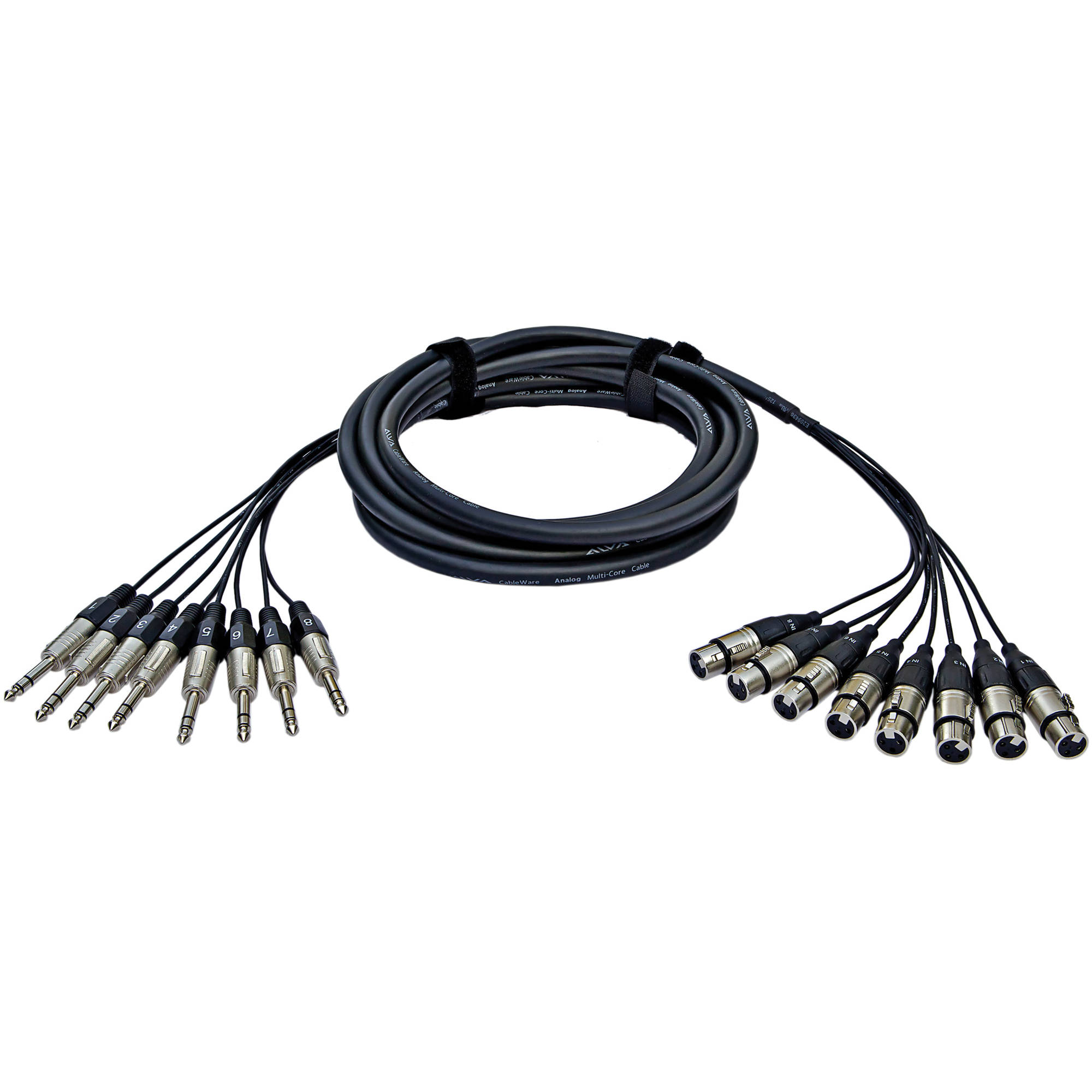 ALVA X8T8PRO2 6.5' Analog Multi-Core Cable (Black) X8T8PRO2 B&H