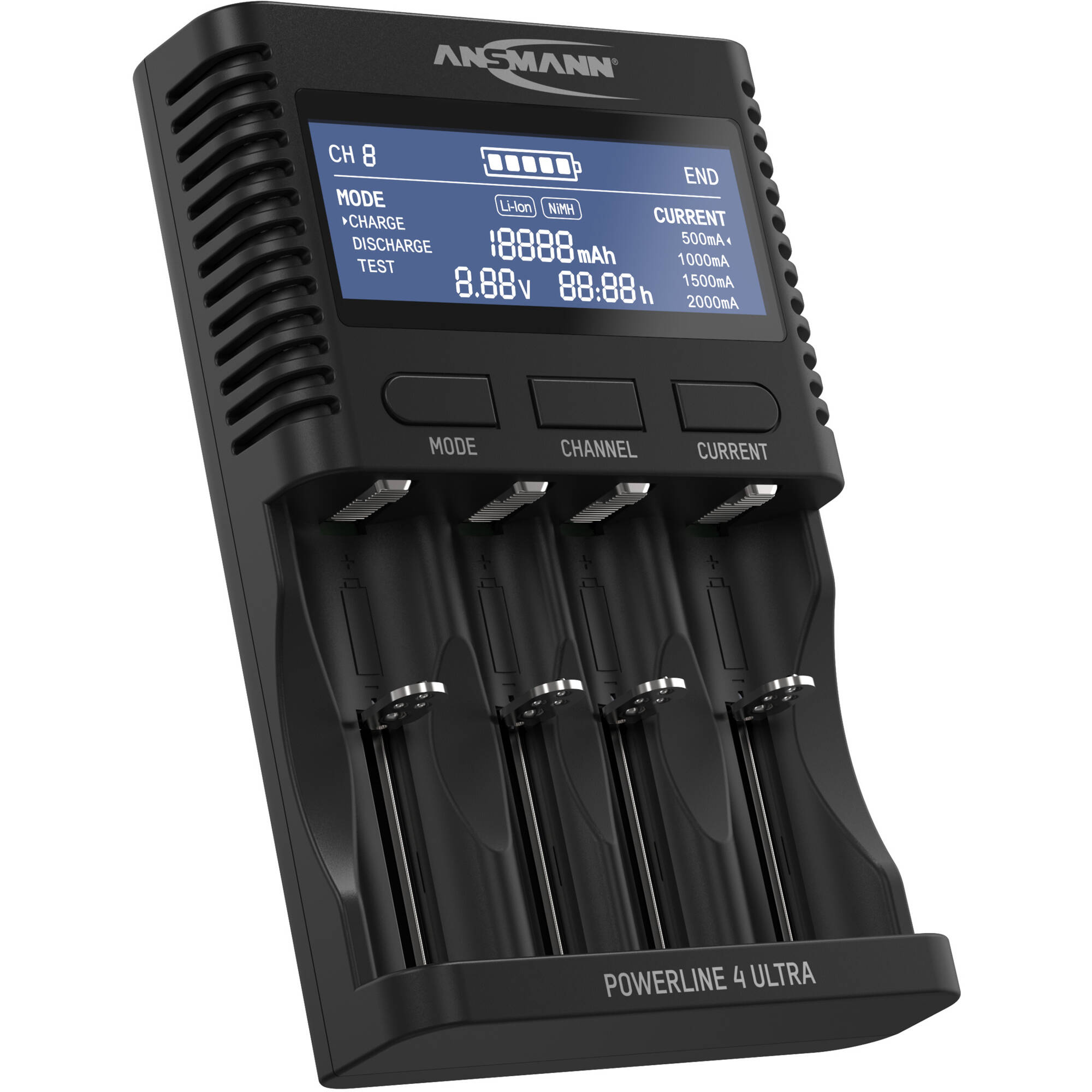 Ansmann Powerline 4 Ultra Battery Charger for NiMH & 1001-0080