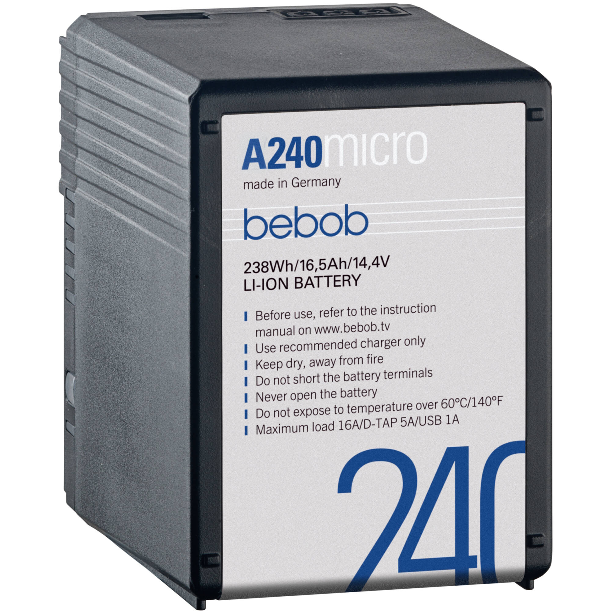 bebob A240 A-Micro Gold Mount 14.4V 238Wh Li-Ion Battery