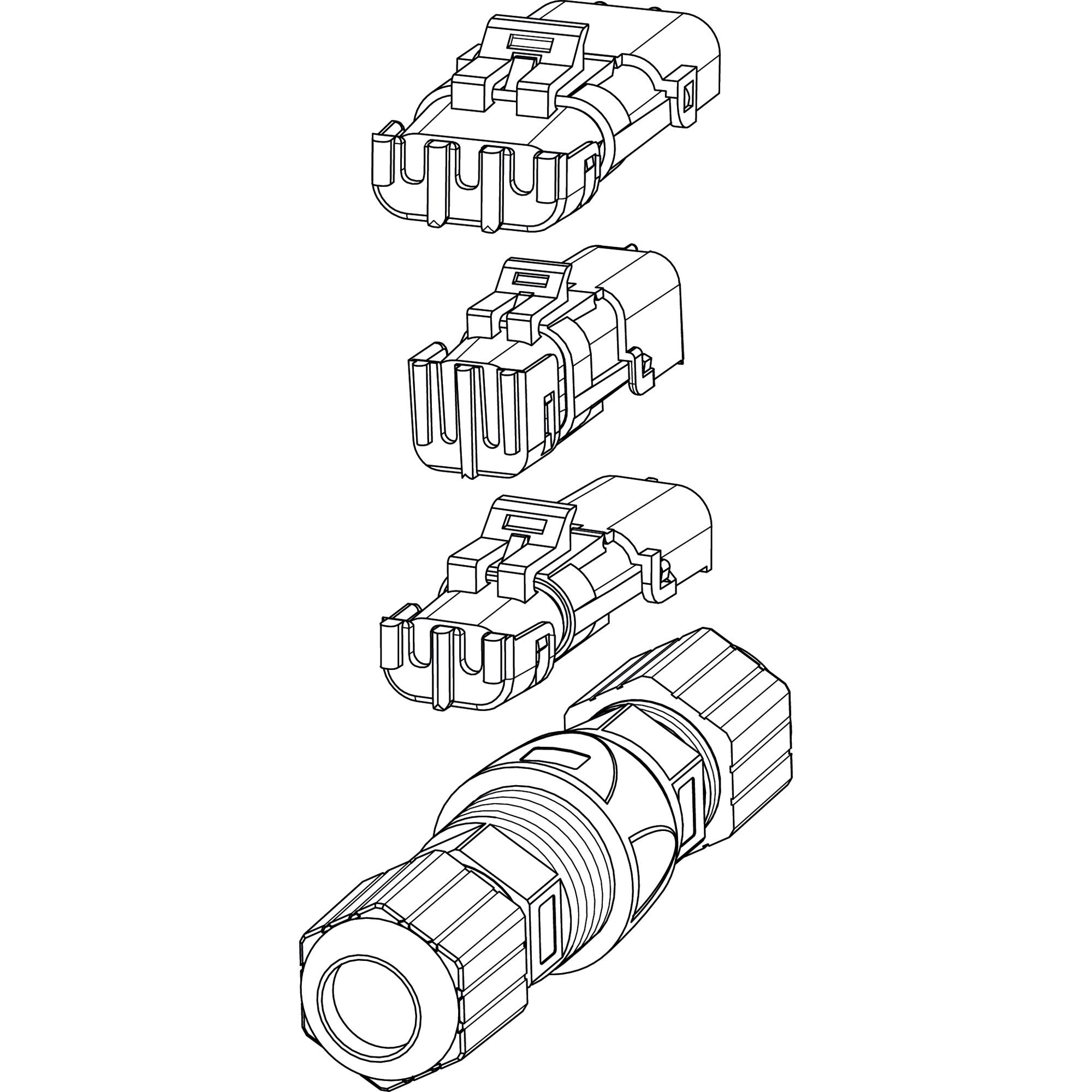 Bosch Connector Kit for Thermal MIC PTZ (5-Pack) MIC-9K-IP67-5PK