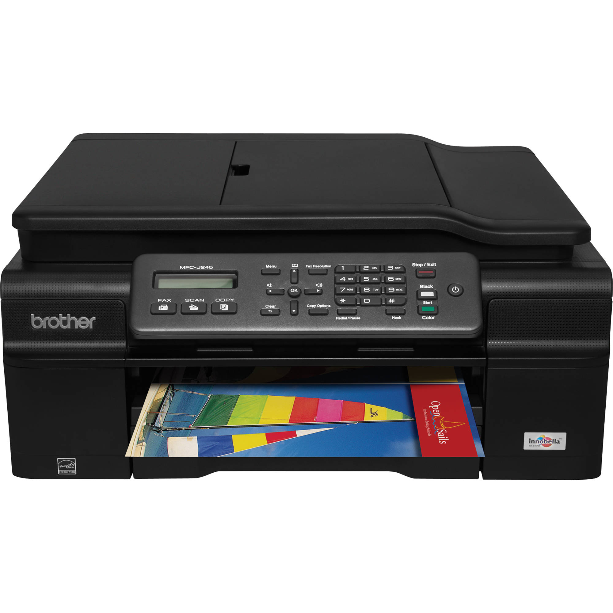 Brother MFC J245 Color Inkjet All in One Printer MFC J245 B H Brother MFC J245 Color Inkjet All in One Printer MFC J245 B H