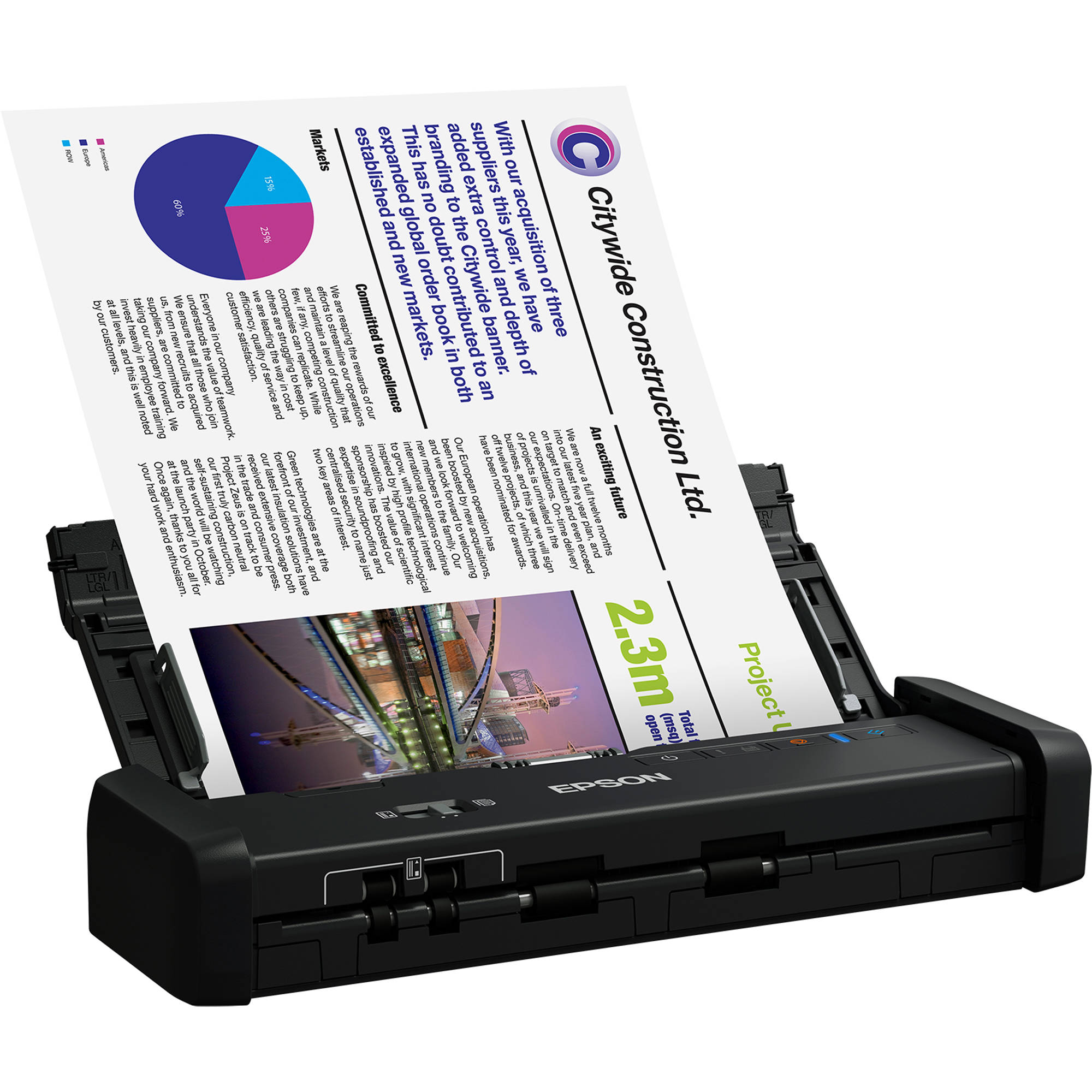 Epson WorkForce ES 200 Portable Duplex Document Scanner Epson WorkForce ES 200 Portable Duplex Document Scanner