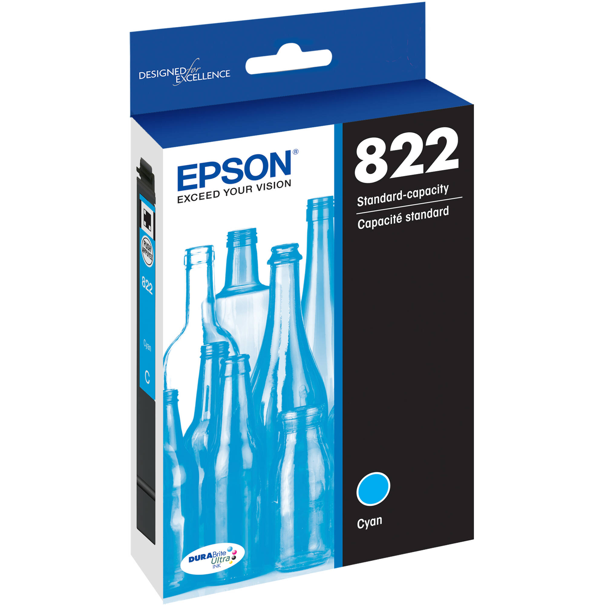 Epson T822 Cyan Standard Capacity Ink Cartridge T822220-S B&H