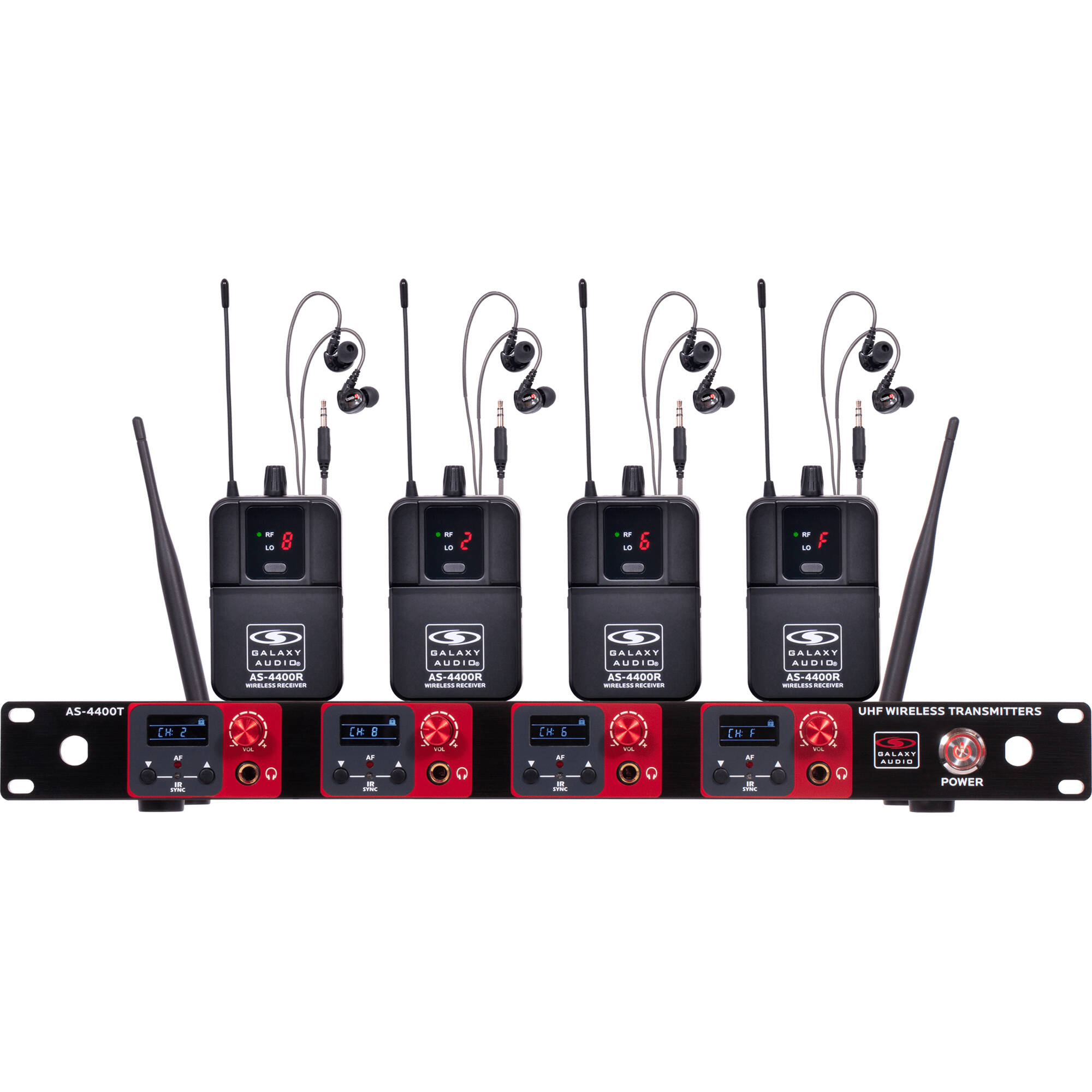 Galaxy Audio 4Transmitters/Single Rack Unit/16 AS-4400M3 B&H