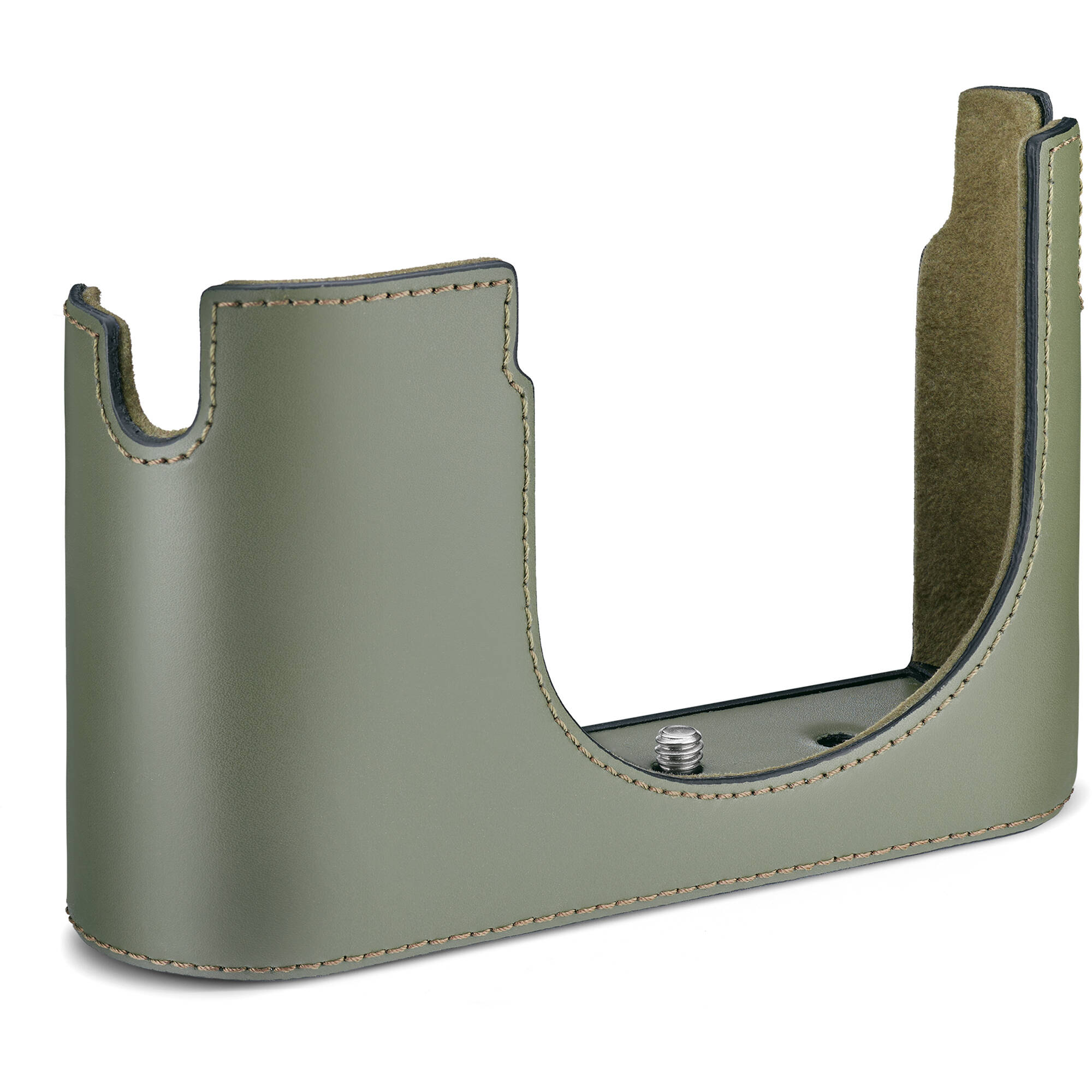 Leica Half Case Q3 (Leather, Olive Green) 19653 B&H Photo Video