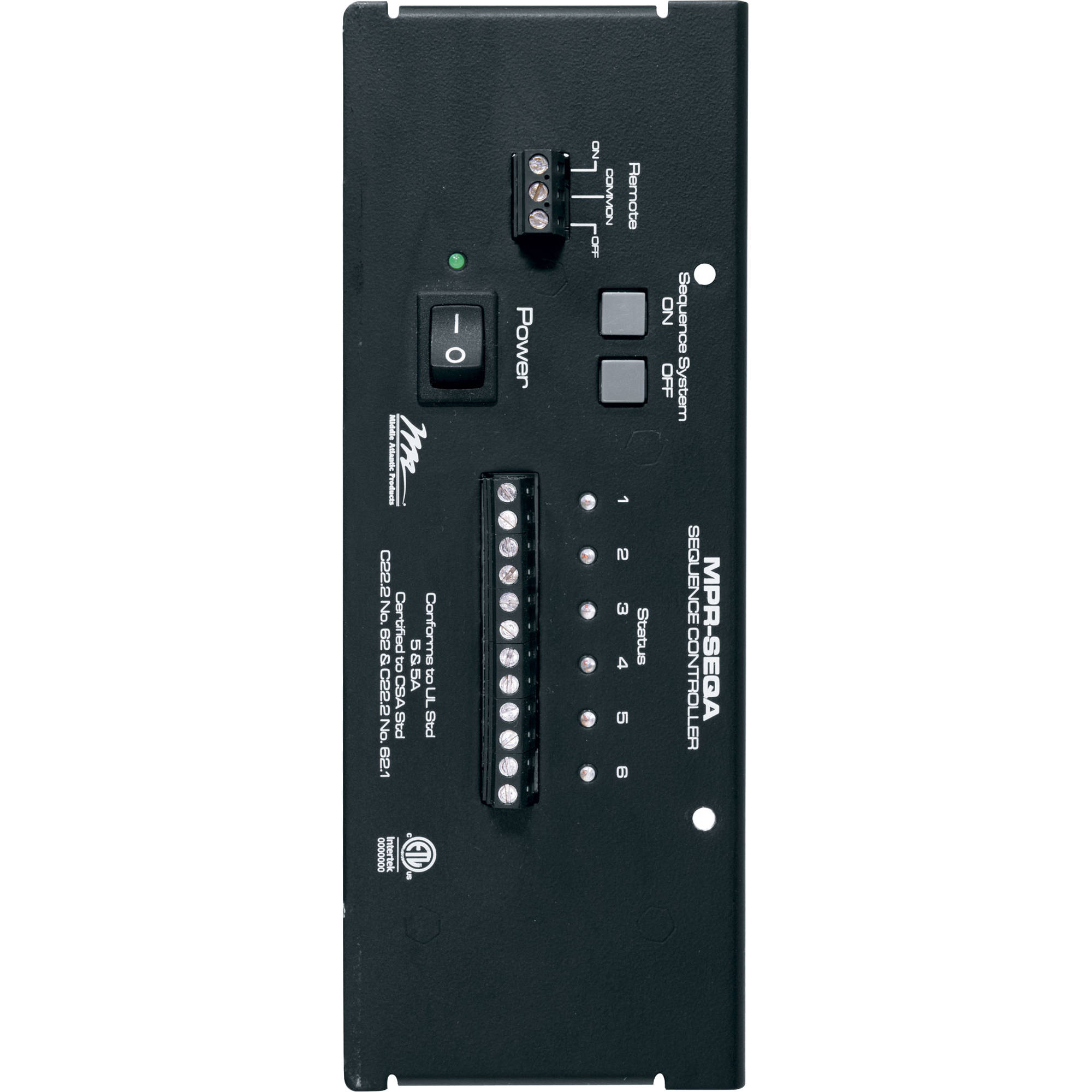 Middle Atlantic Six-Step Sequencing Controller for MPR MPR-SEQA