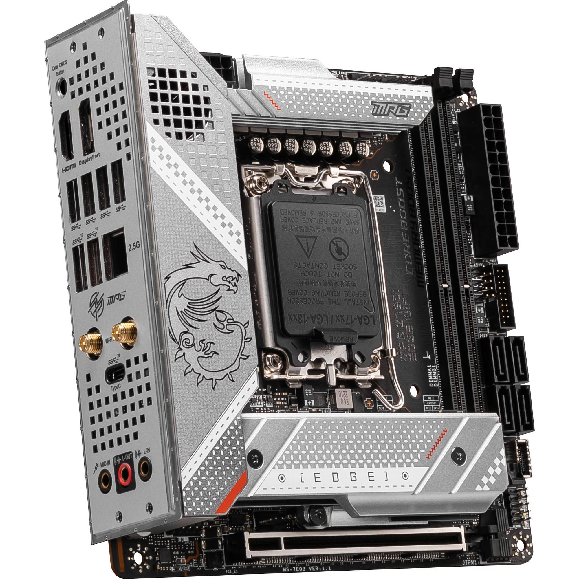 MSI MEG Z690I UNIFY LGA 1700 Mini ITX Motherboard Ubicaciondepersonas MSI MEG Z690I UNIFY LGA 1700 Mini ITX Motherboard Ubicaciondepersonas