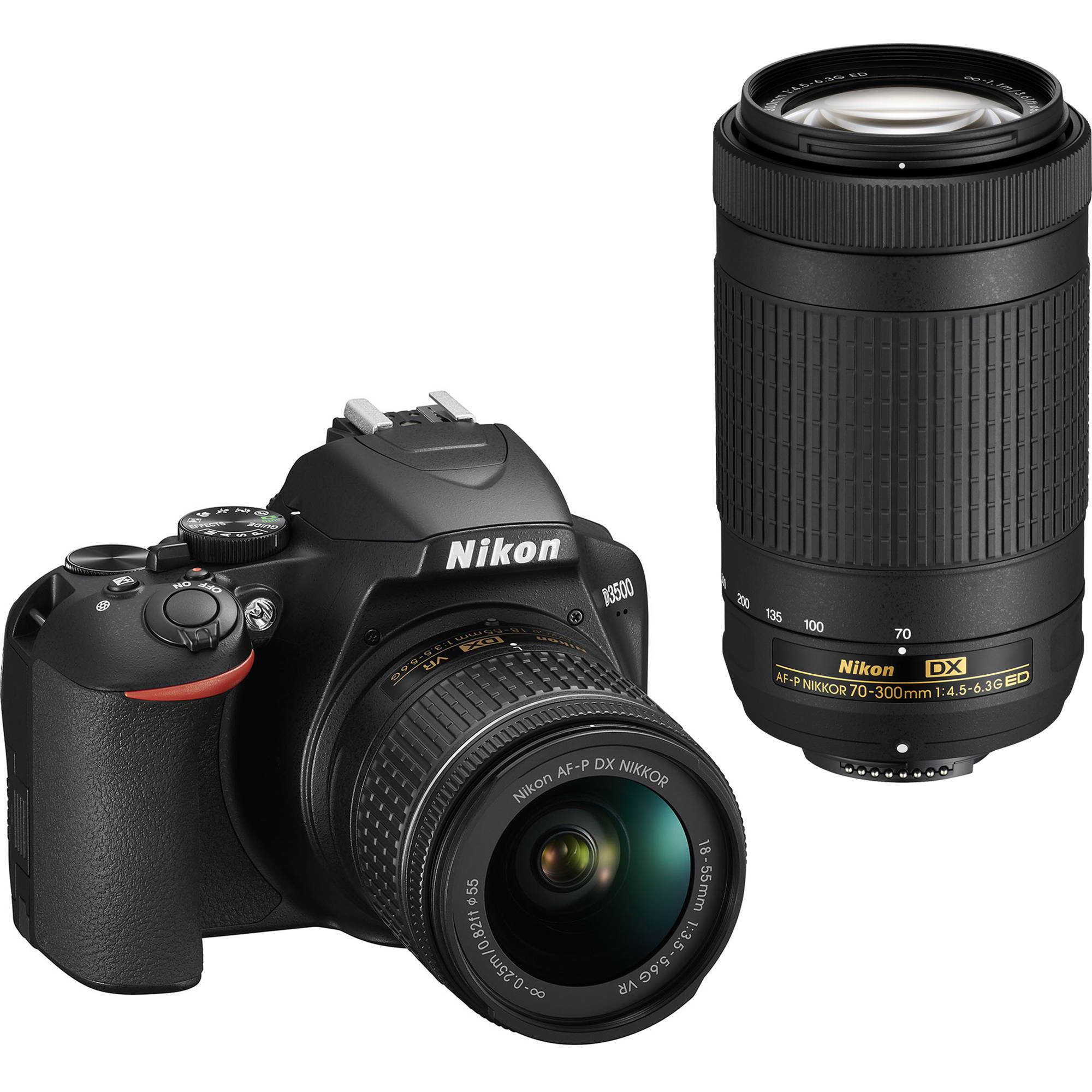 Nikon D3500 DSLR Camera With 18 55mm And 70 300mm Lenses 1588 Nikon D3500 DSLR Camera With 18 55mm And 70 300mm Lenses 1588