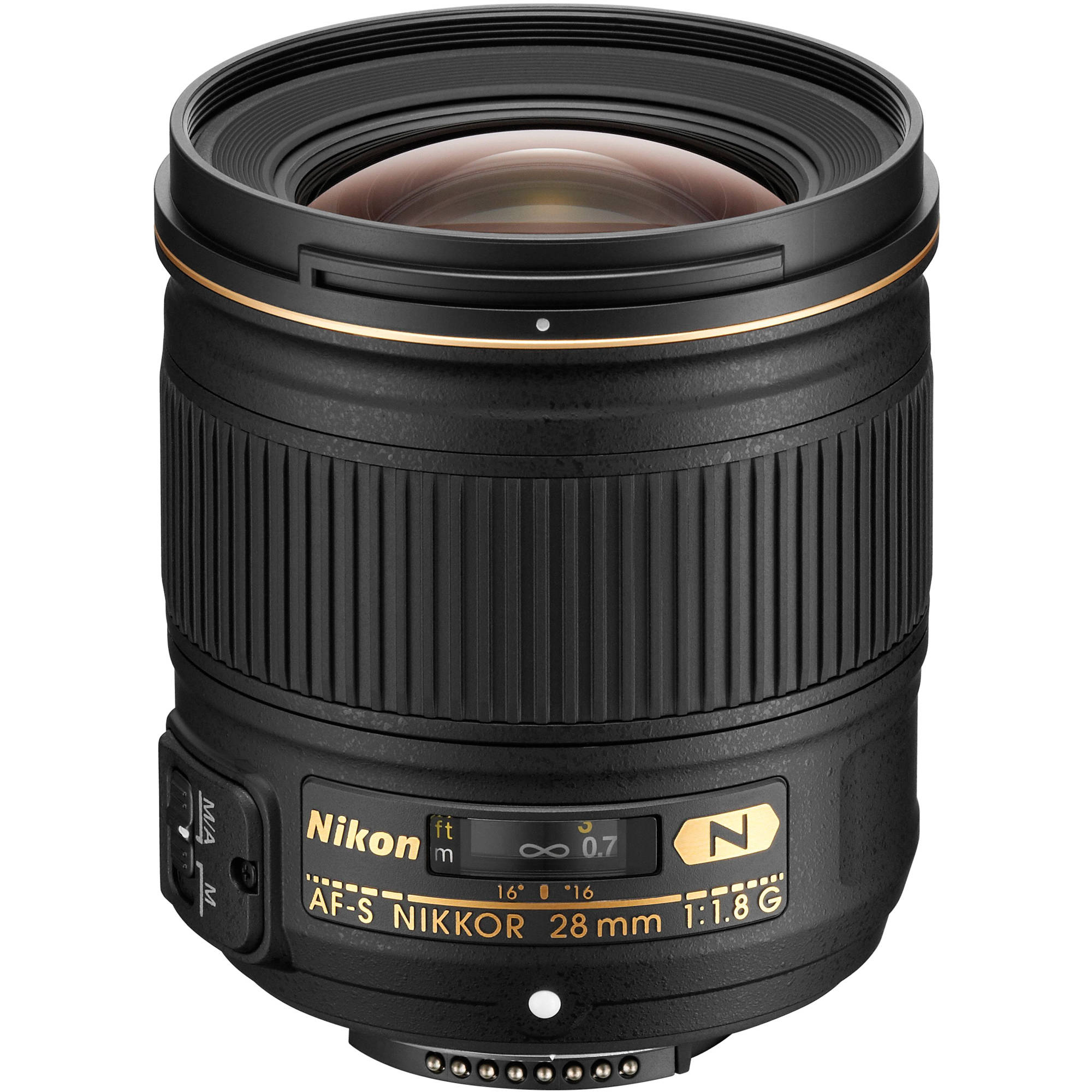 Nikon AF-S NIKKOR 28mm f/1.8G Lens 2203B B&H Photo Video