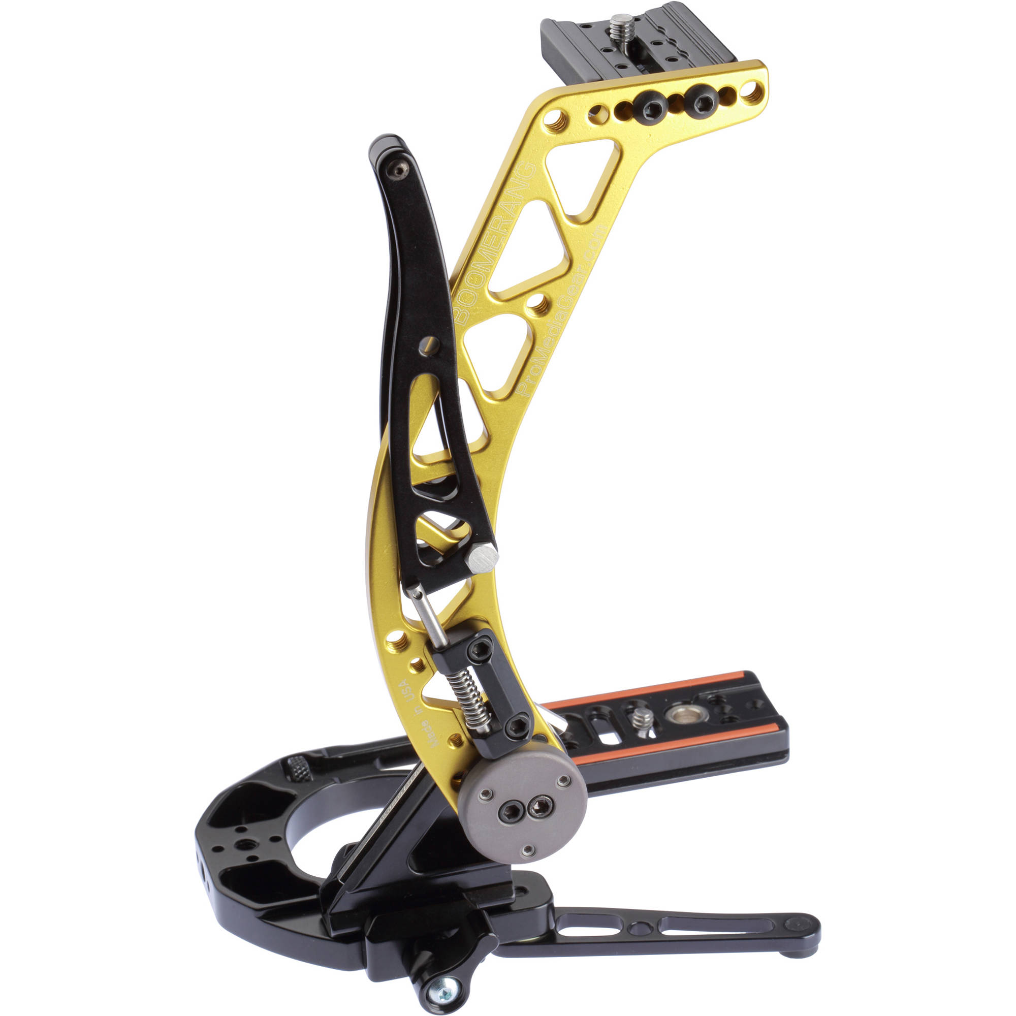 ProMediaGear BBGV2 Boomerang Flash Bracket (Gold) BBGV2-PBX3-G