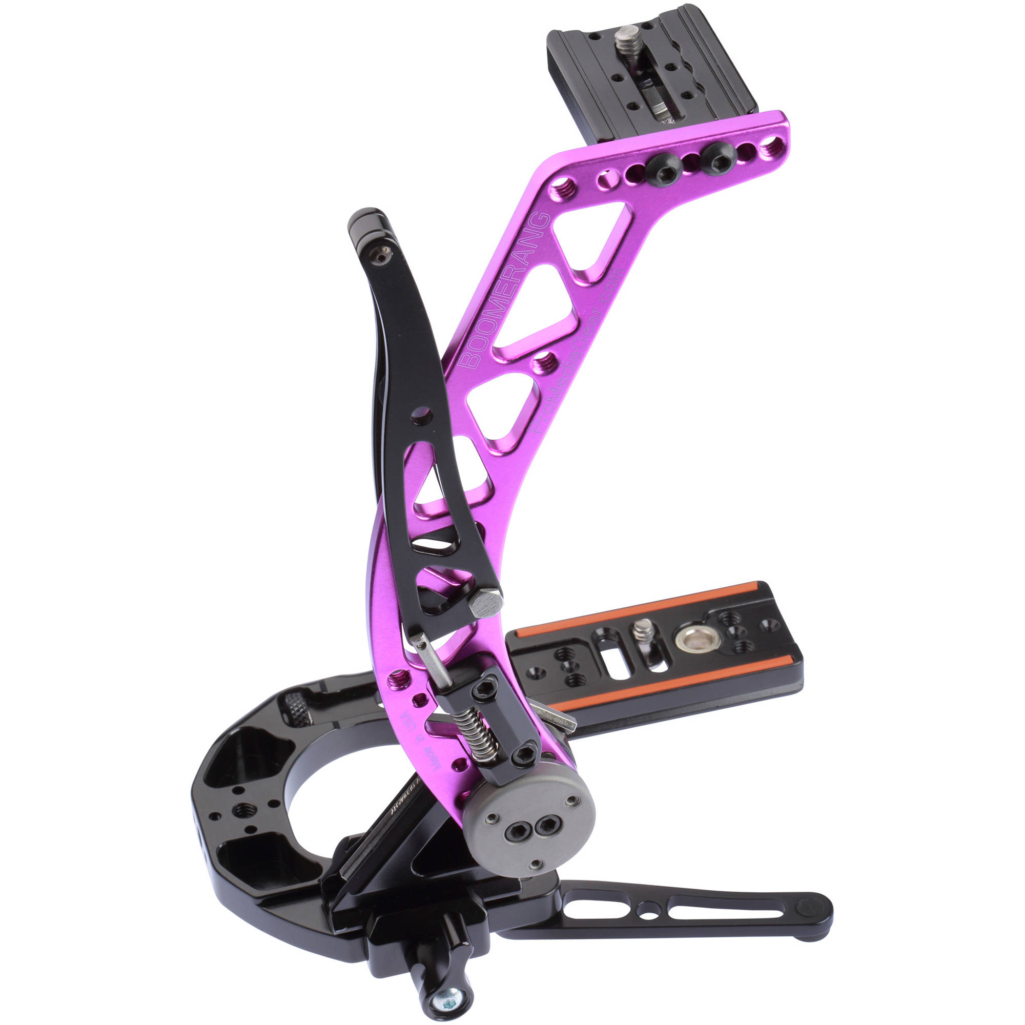 ProMediaGear BBGV2 Boomerang Flash Bracket (Purple) BBGV2-PBX3-P