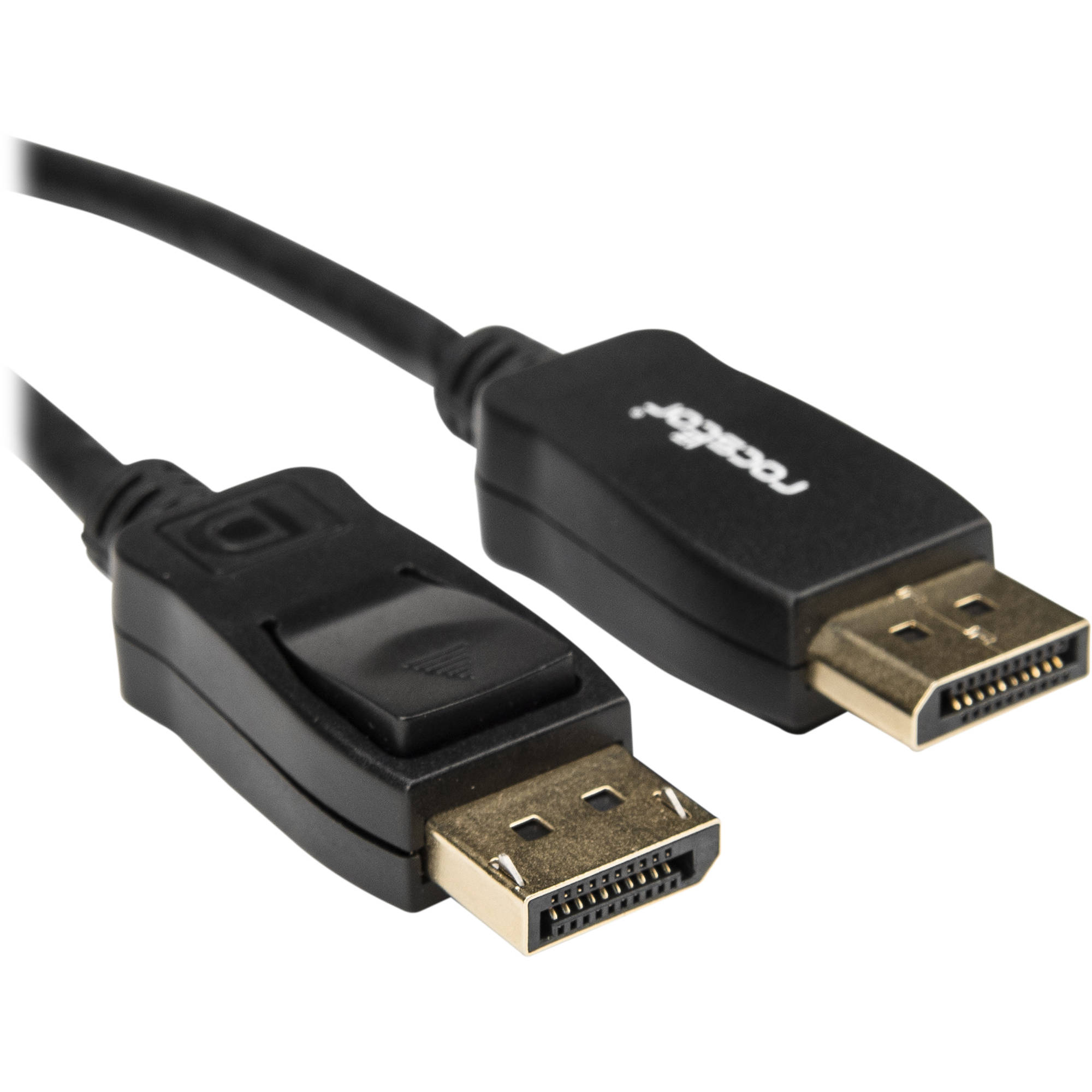 Rocstor DisplayPort 1.2 Cable with Latches (12') Y10C237-B1 B&H