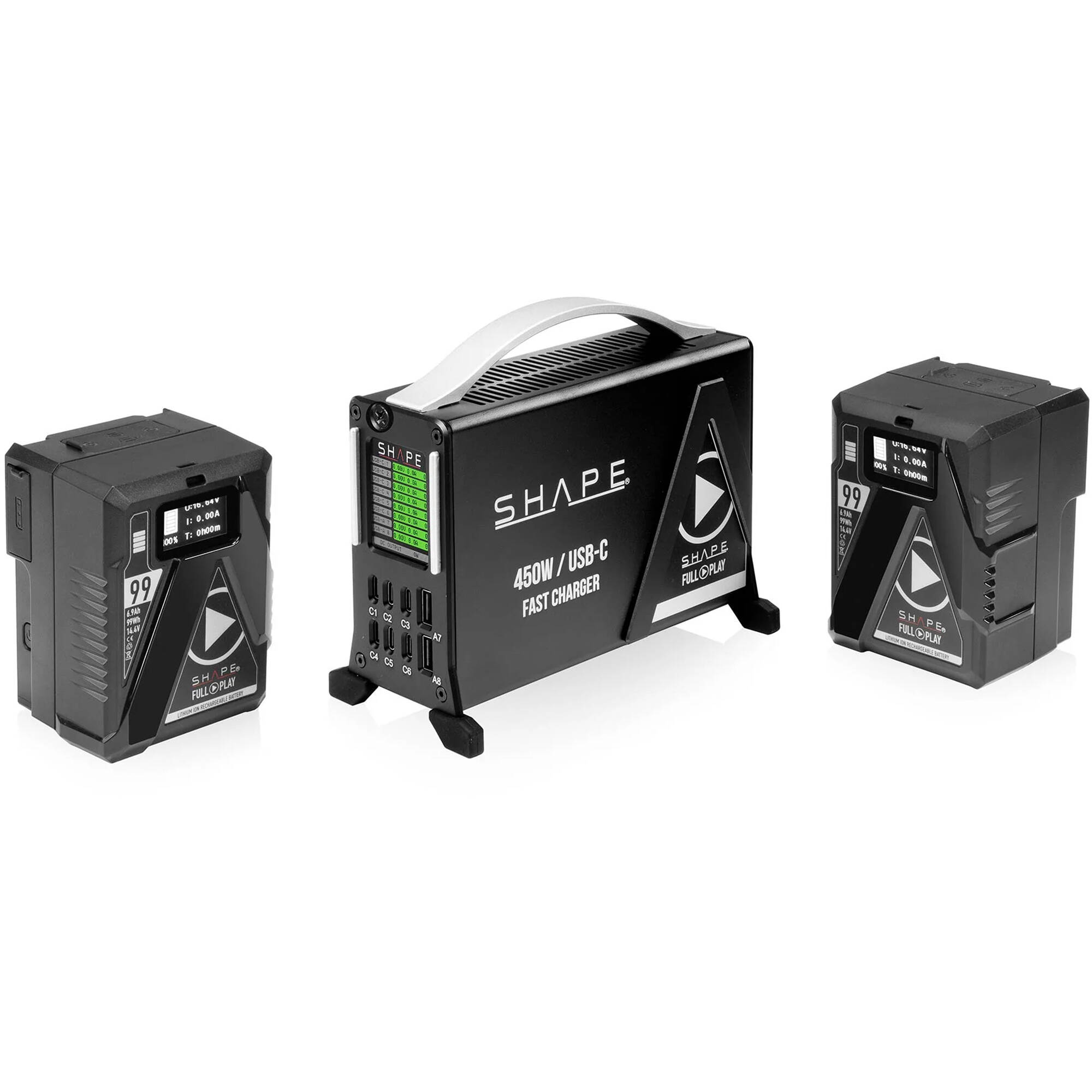 SHAPE USB-C Fast Charger with Two Mini V-Mount 99Wh 2V99FC B&H