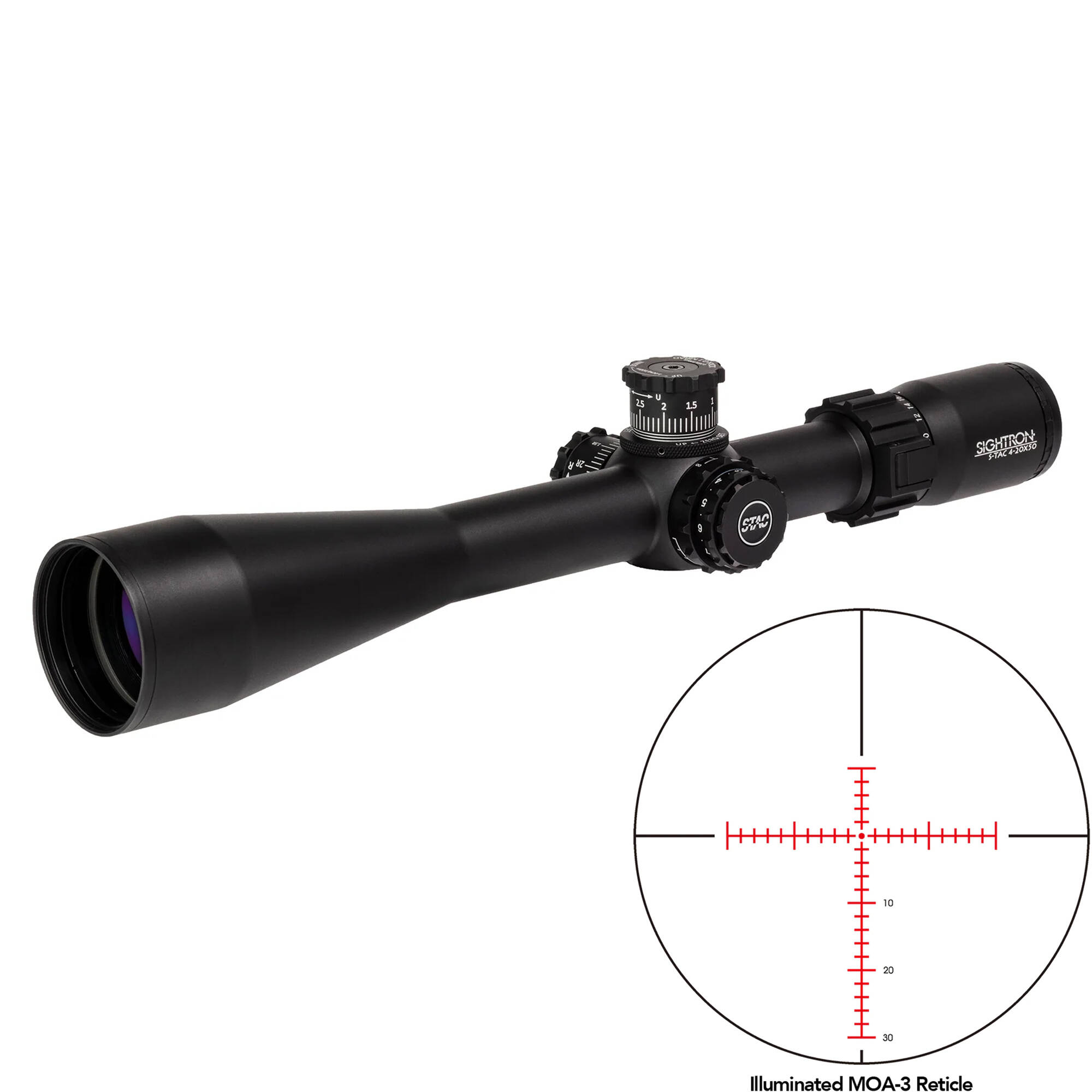 Sightron 4-20x50 S-TAC Zero Stop FFP Riflescope 26019 B&H Photo