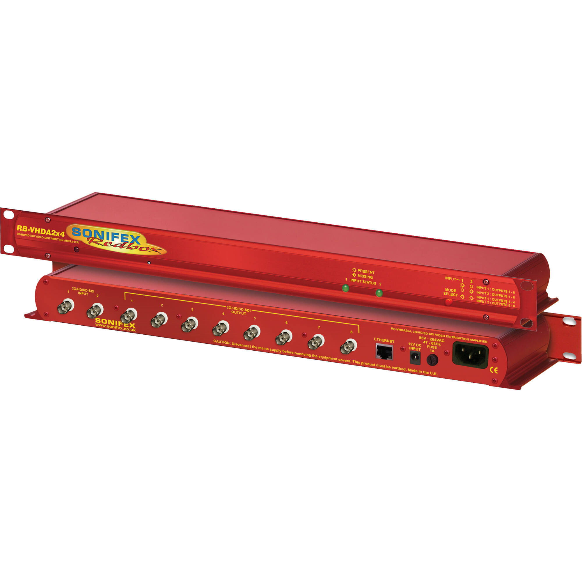 Sonifex 3G/HD/SD 2 Input/8 Output Video Distributi RB-VHDA2X4