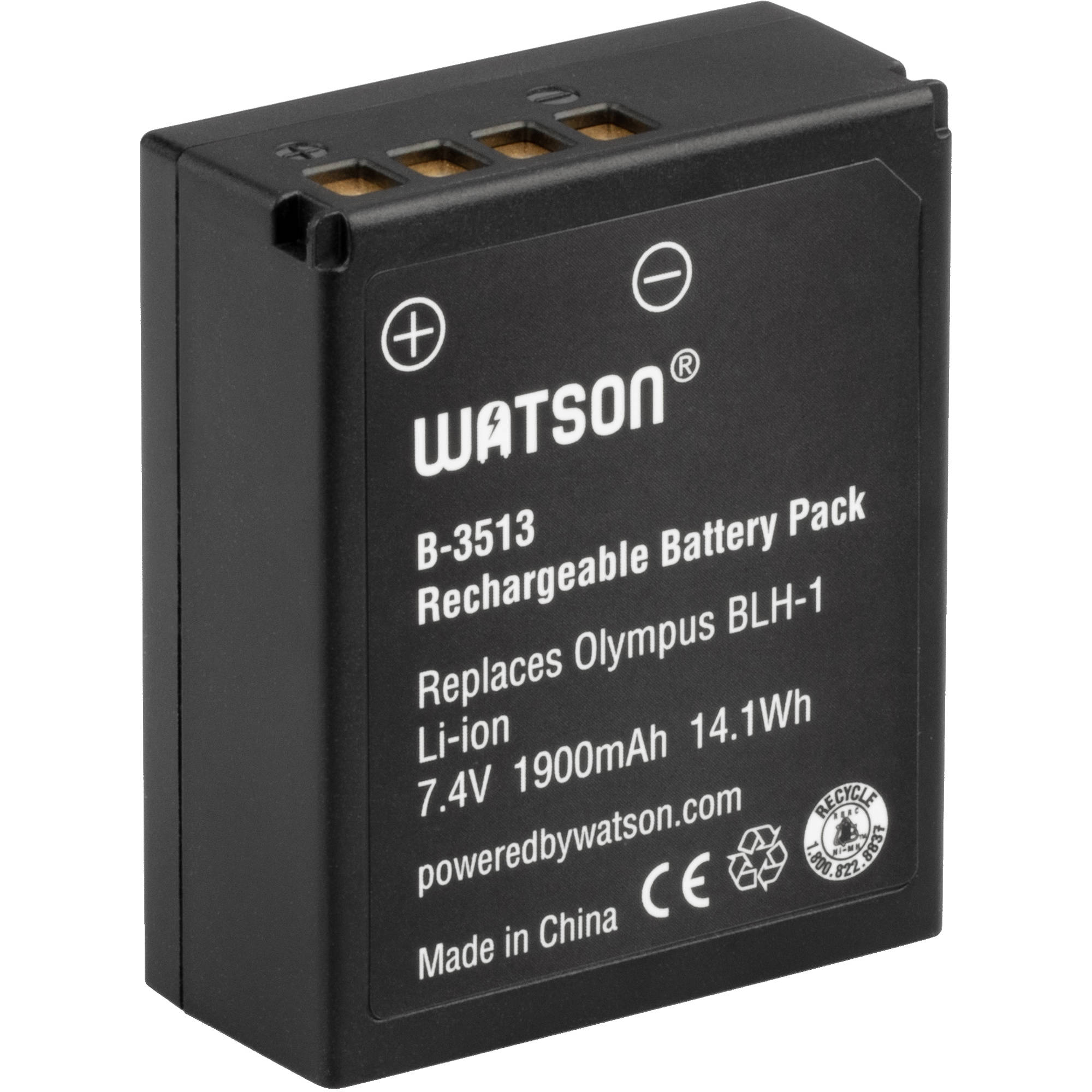 Watson BLH-1 Lithium-Ion Battery Pack (7.4V, 1900mAh) B-3513 B&H