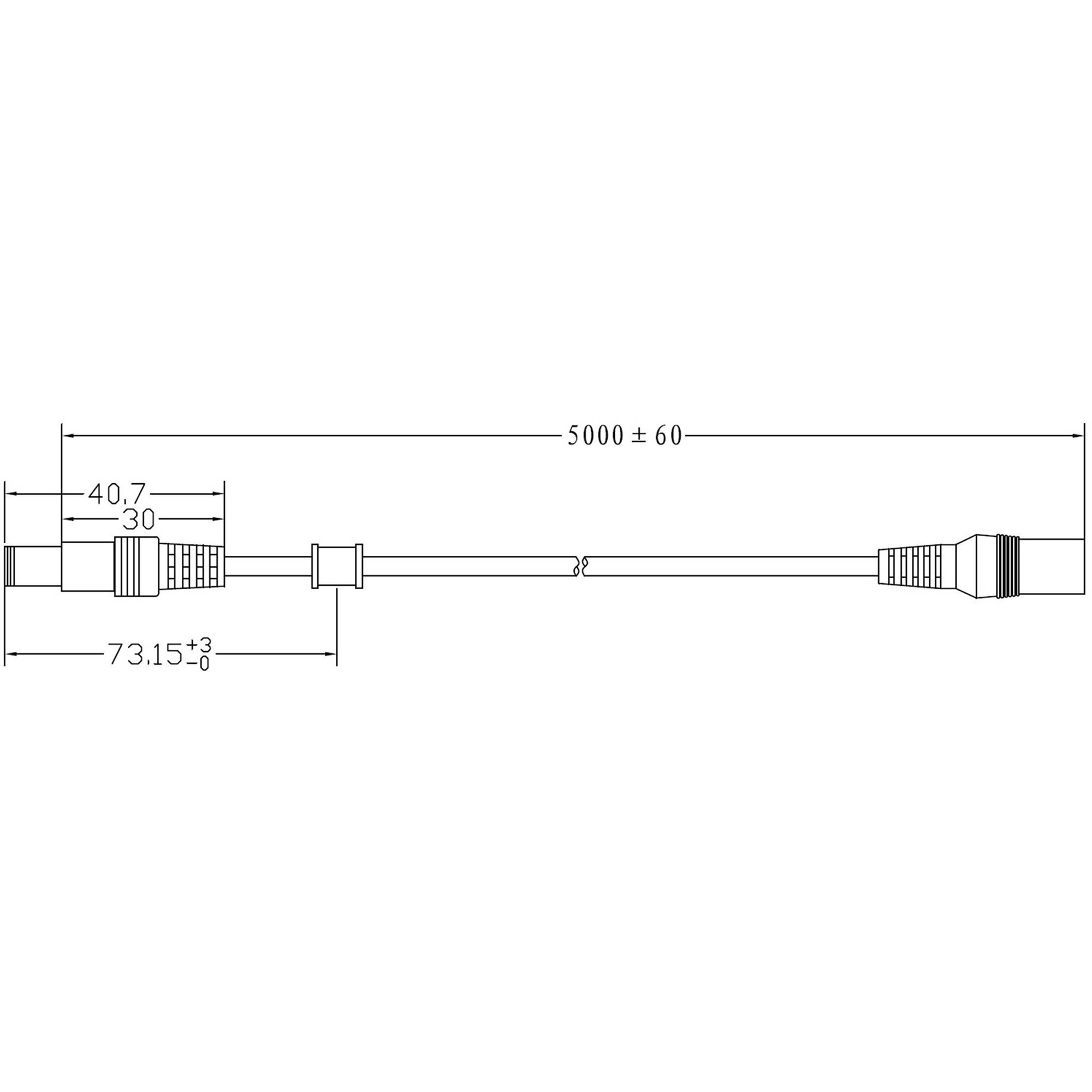 Xenarc DC Power Cable for 1219 and 1569 Series