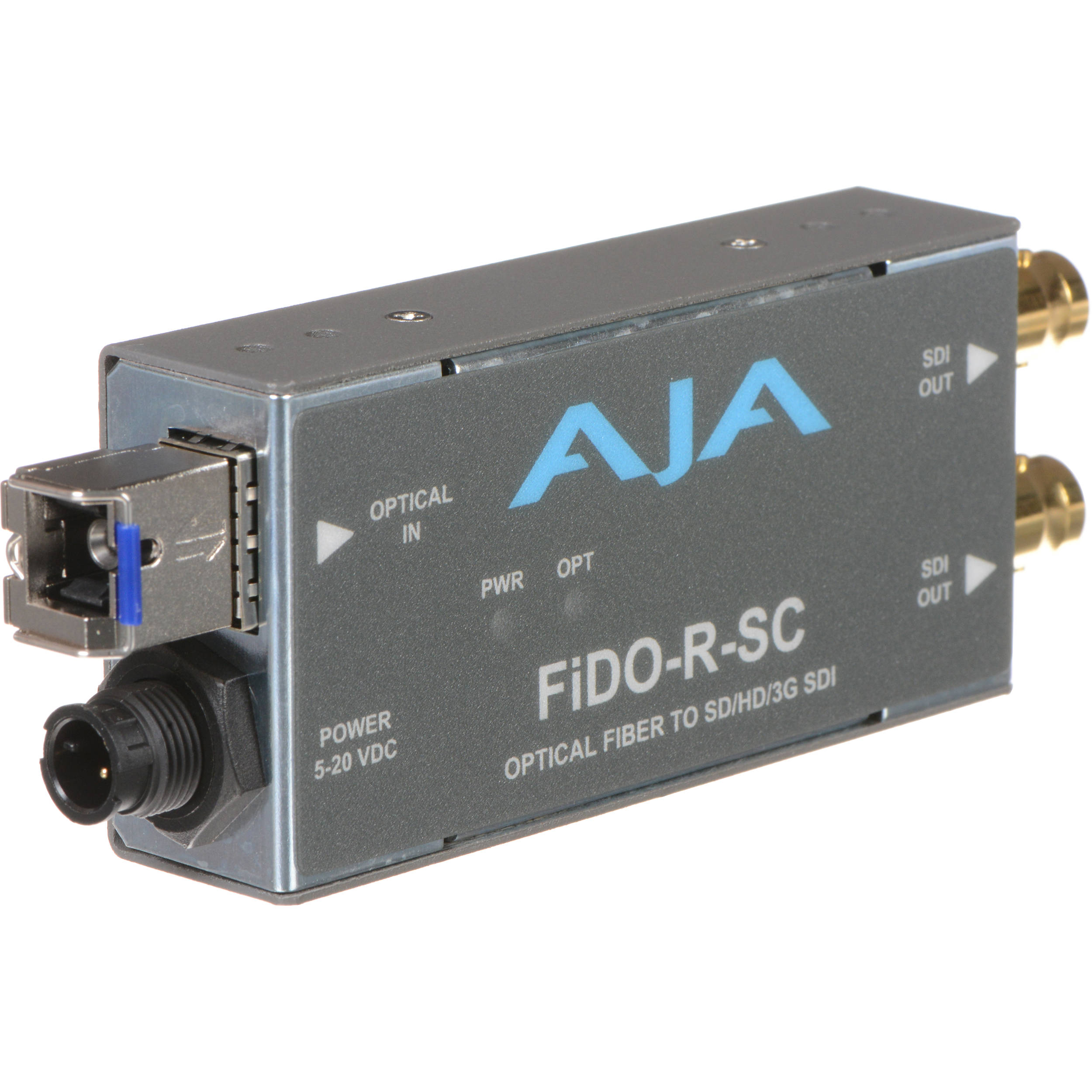 AJA FiDO Single-Channel SC Fiber to 3G-SDI Mini FIDO-R-SC B&H