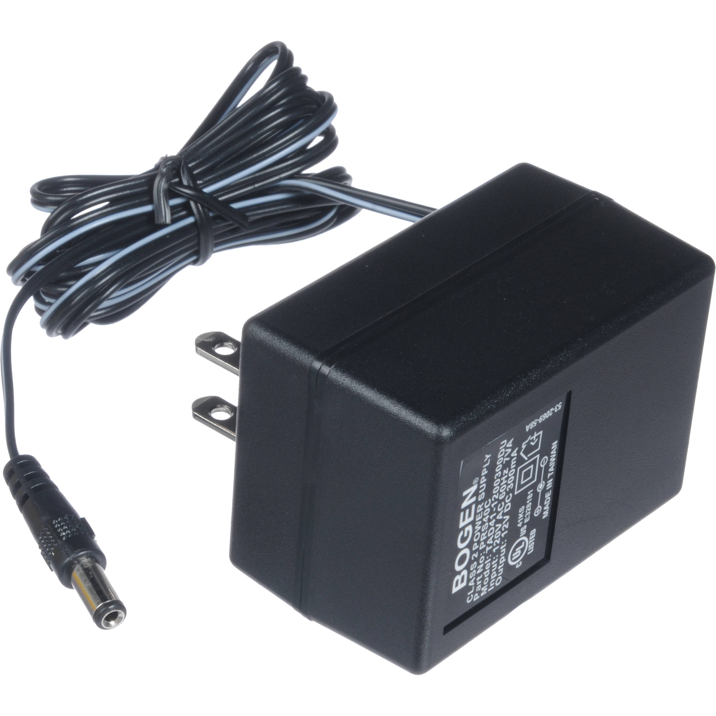 Bogen PRS40C 12VDC, 300mA Power Supply PRS40C B&H Photo Video
