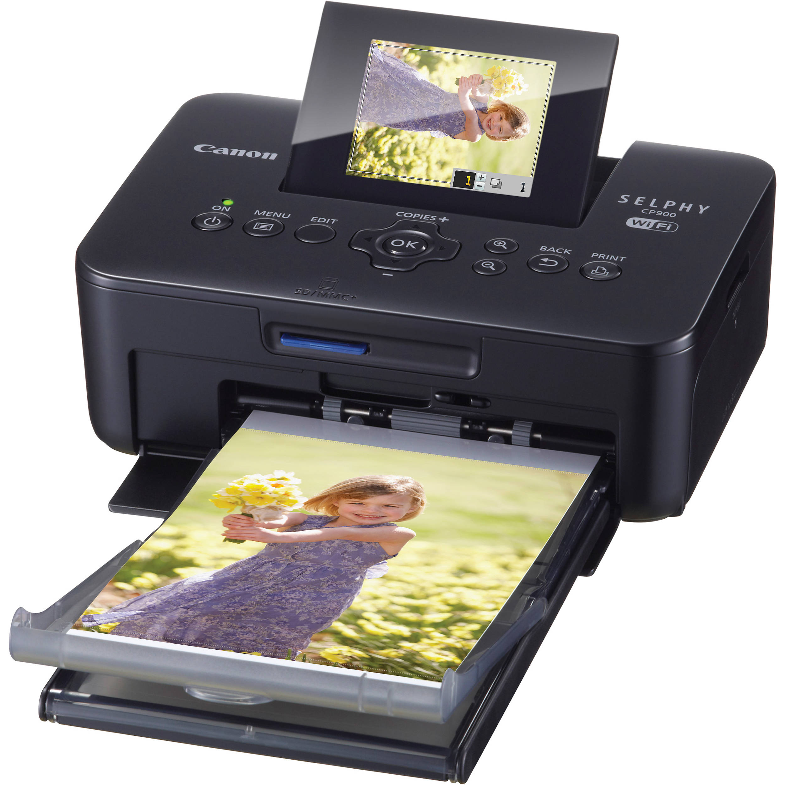 Canon Black Selphy CP900 Compact Wireless Photo Printer 5959B001