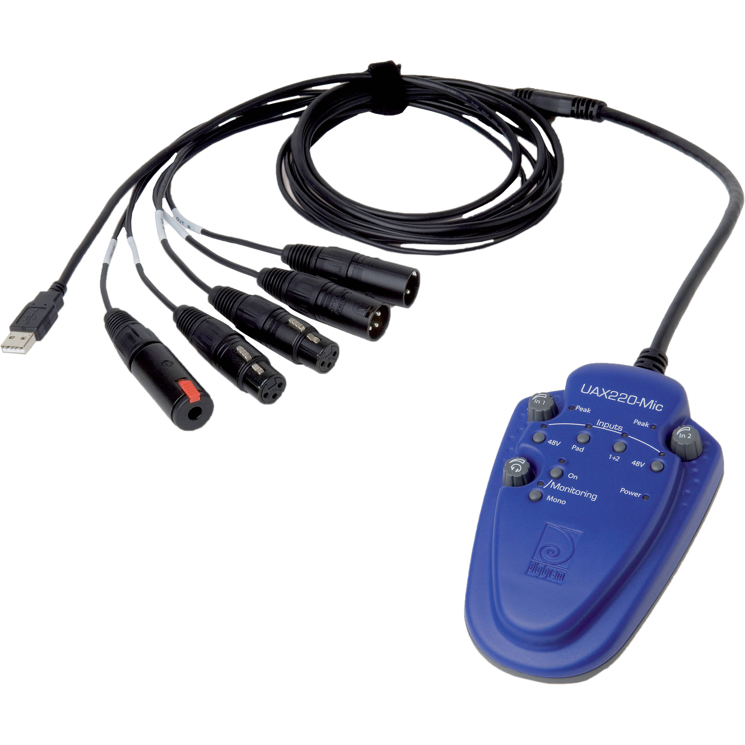 Digigram UAX220v2 - USB 1.1 Audio Interface VB1833A0201 B&H