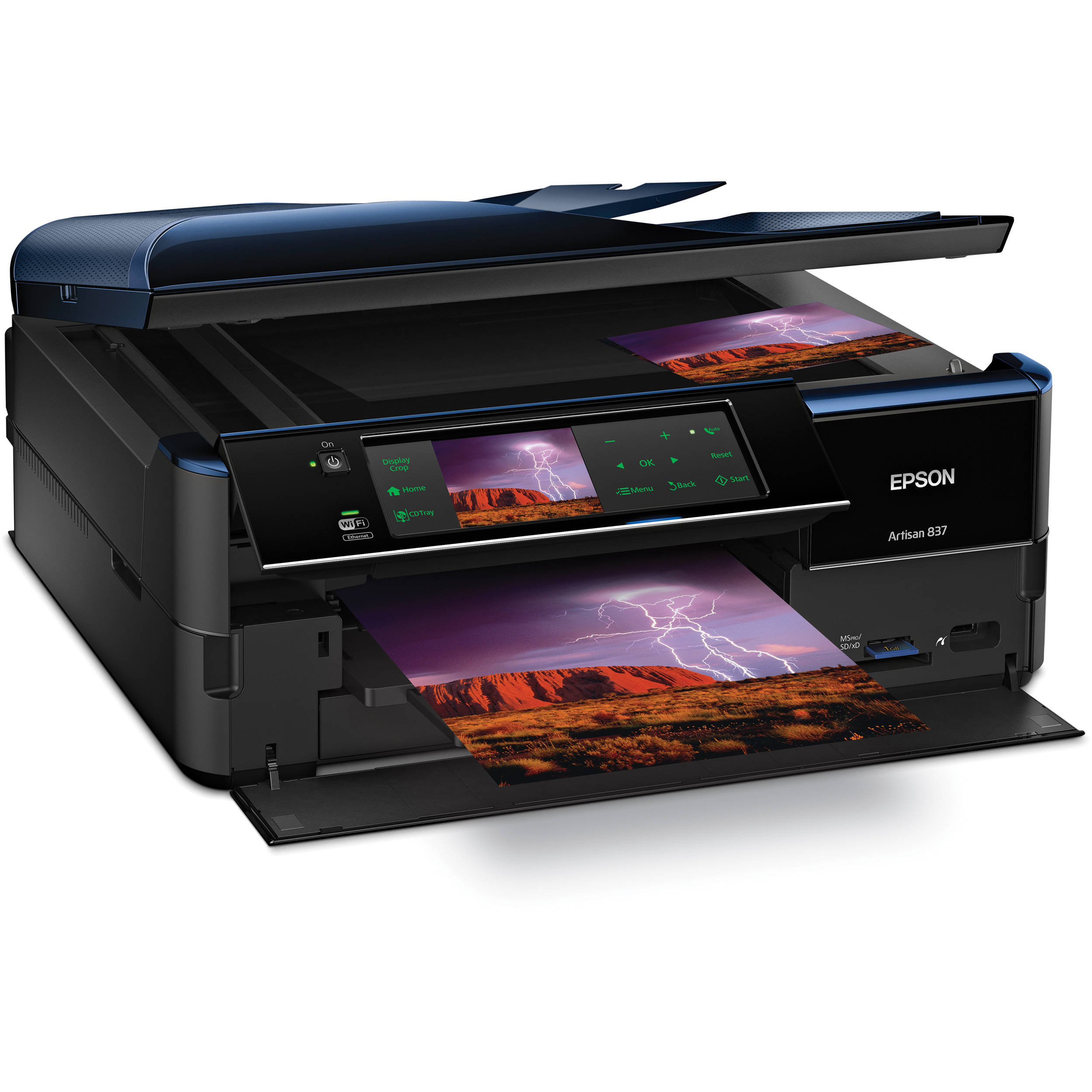 Epson Artisan 837 All In One Color Inkjet Printer C11CB20201 B H Epson Artisan 837 All In One Color Inkjet Printer C11CB20201 B H