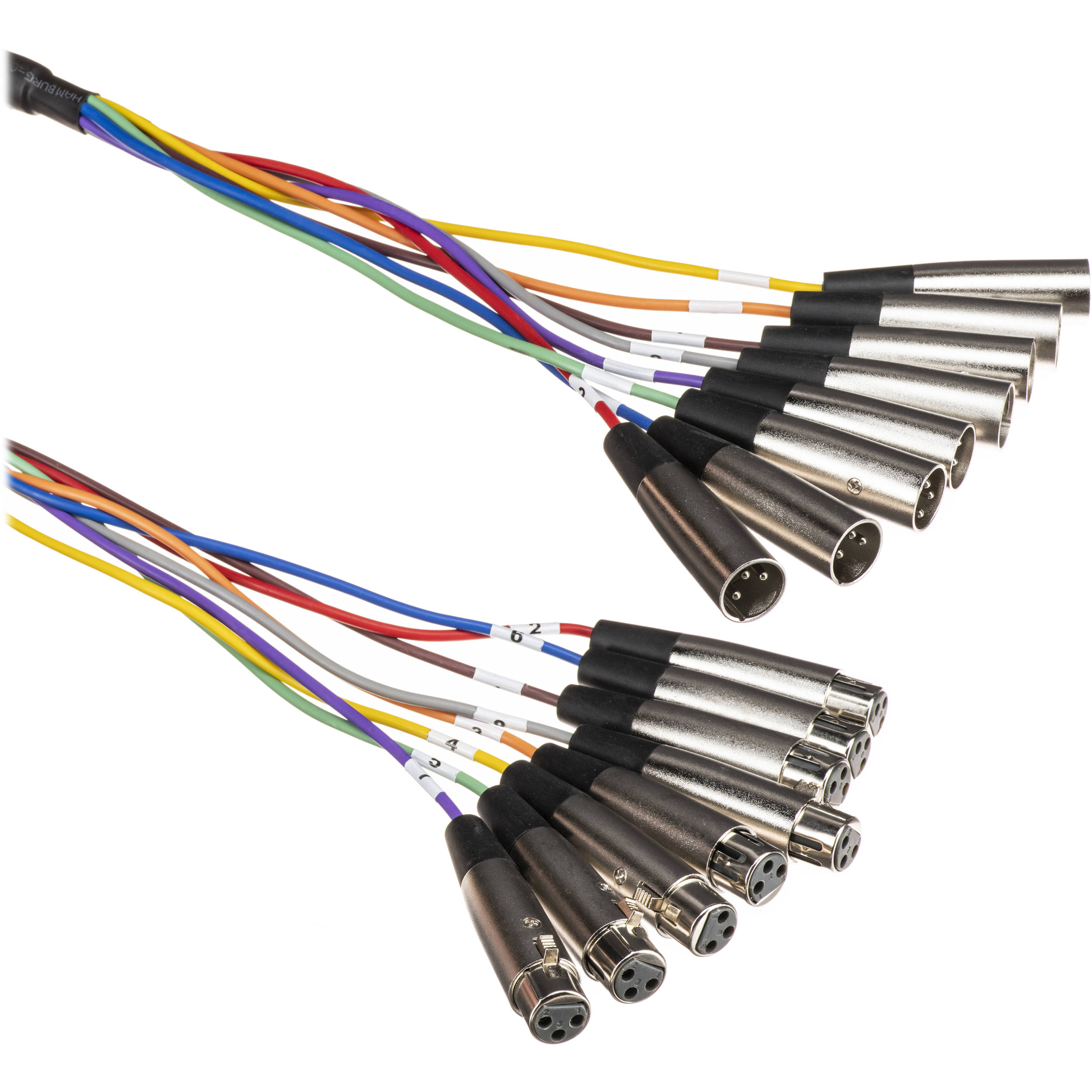 Hosa Technology XLR805 8-Channel Male XLR to Female XLR XLR-805