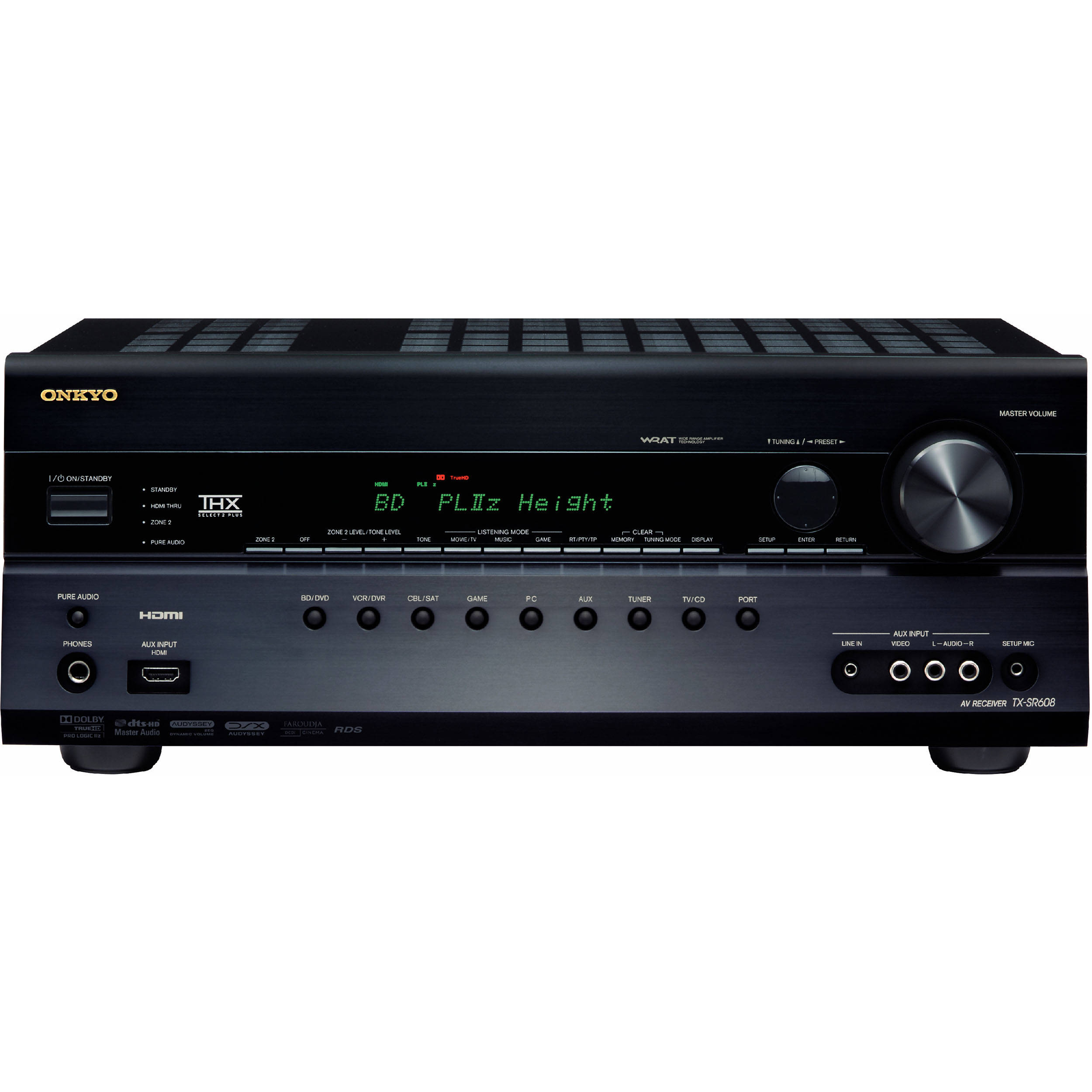Onkyo TX SR608 7 2 Channel Home Theater Receiver TX SR608 B H