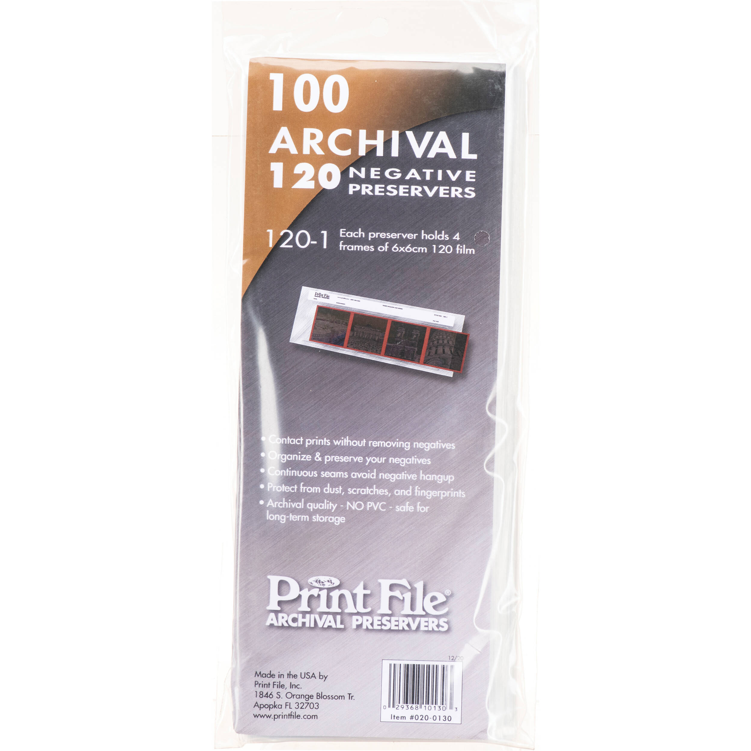 Print File Negative Strip Holder 020-0130 B&H Photo Video