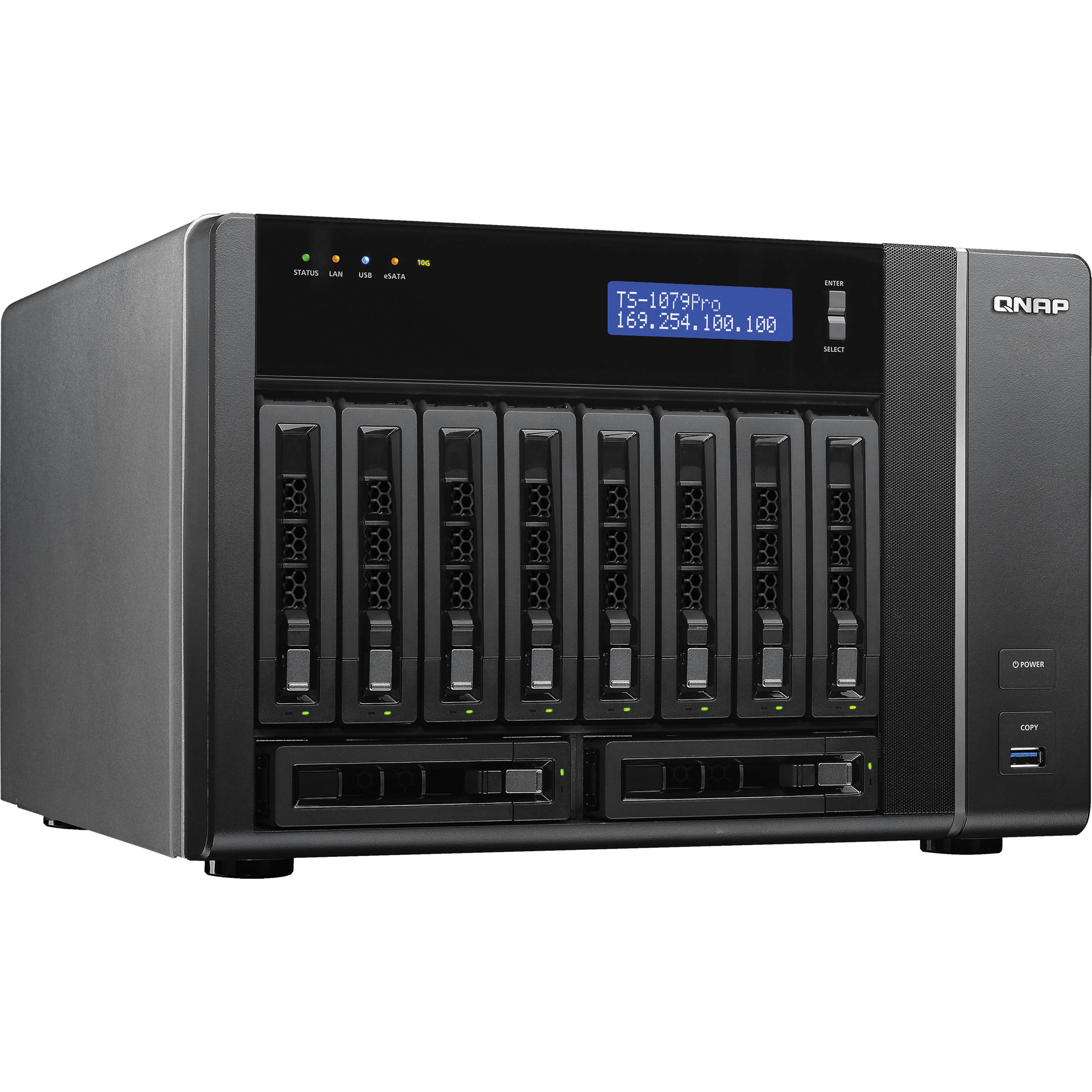 QNAP TS 1079 Pro 10 Bay Turbo NAS Server TS 1079 PRO E10G US B H QNAP TS 1079 Pro 10 Bay Turbo NAS Server TS 1079 PRO E10G US B H