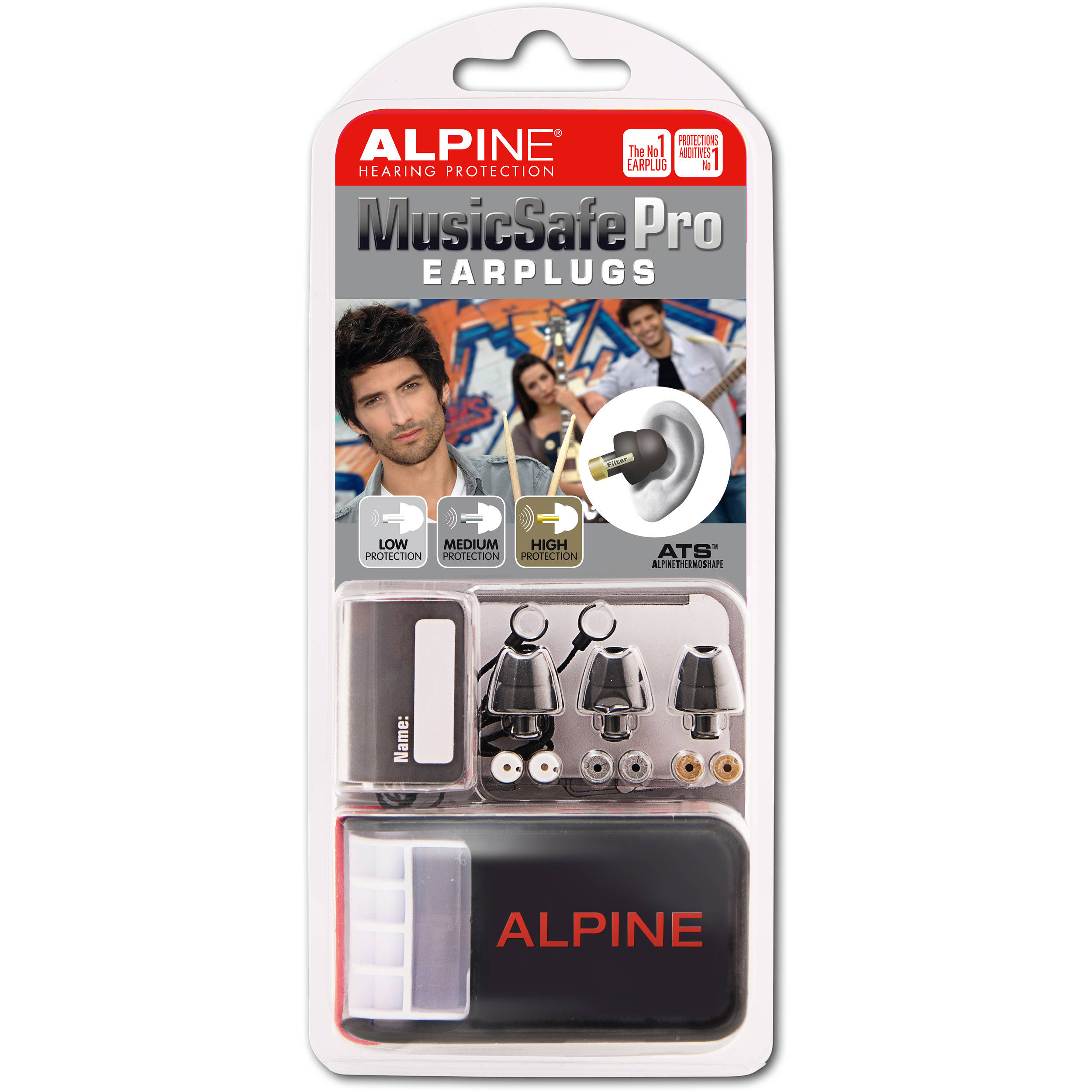 Alpine Hearing Protection MusicSafe Pro Earplugs 111.24.102PK