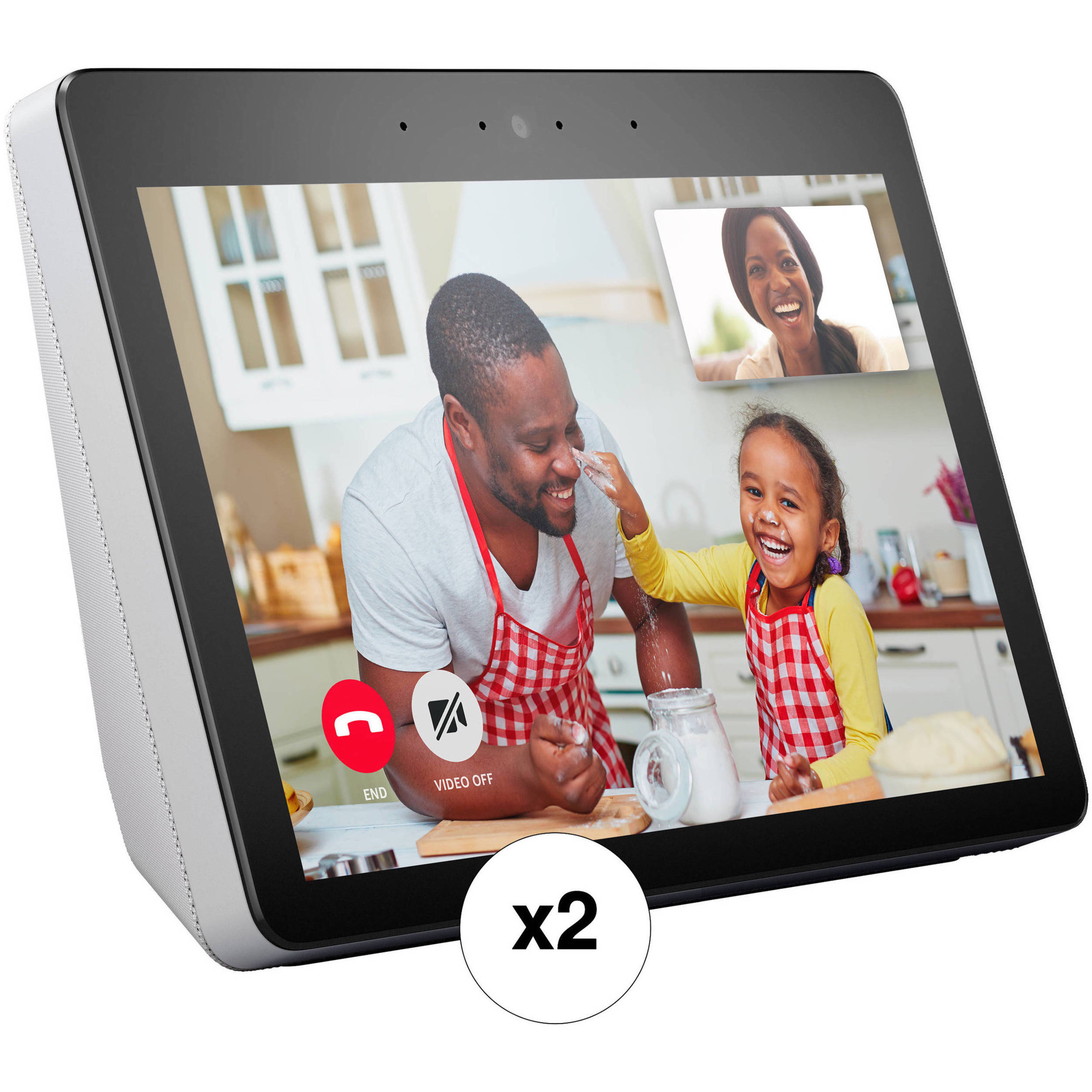 Amazon Echo Show Pair Kit 2nd Generation Sandstone B H Photo Amazon Echo Show Pair Kit 2nd Generation Sandstone B H Photo
