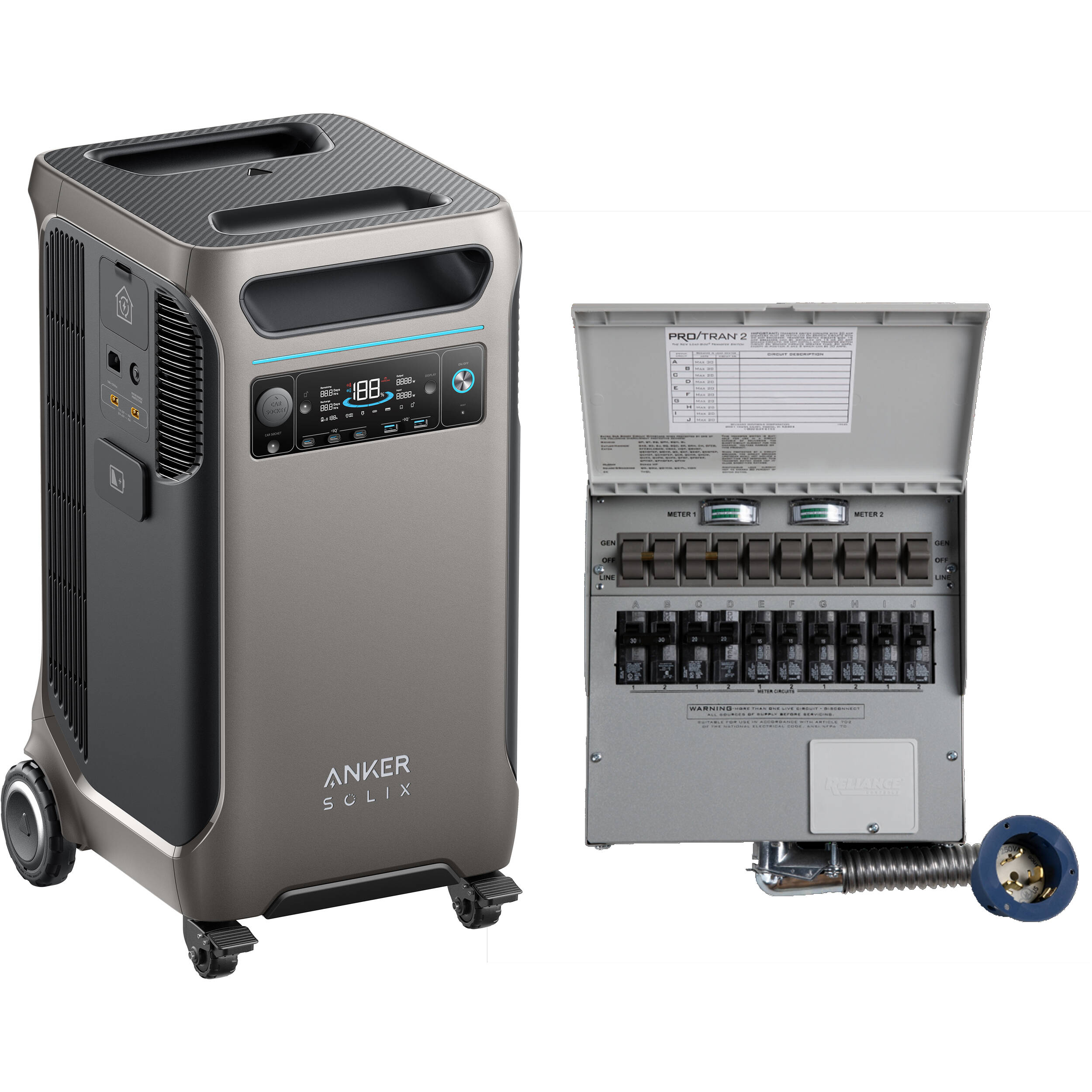 Anker SOLIX F3800 Portable Power Station and A17B3 Home B1790113