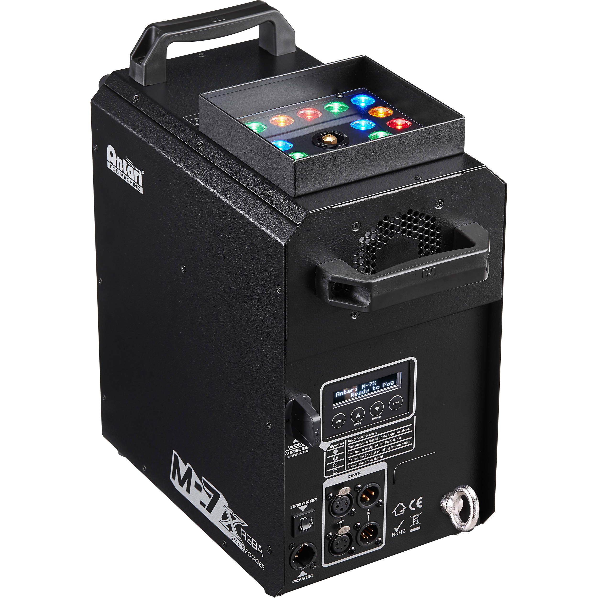 Antari RGBA LED Multi-Position Fogger with 35' Upshot Burst M-7X