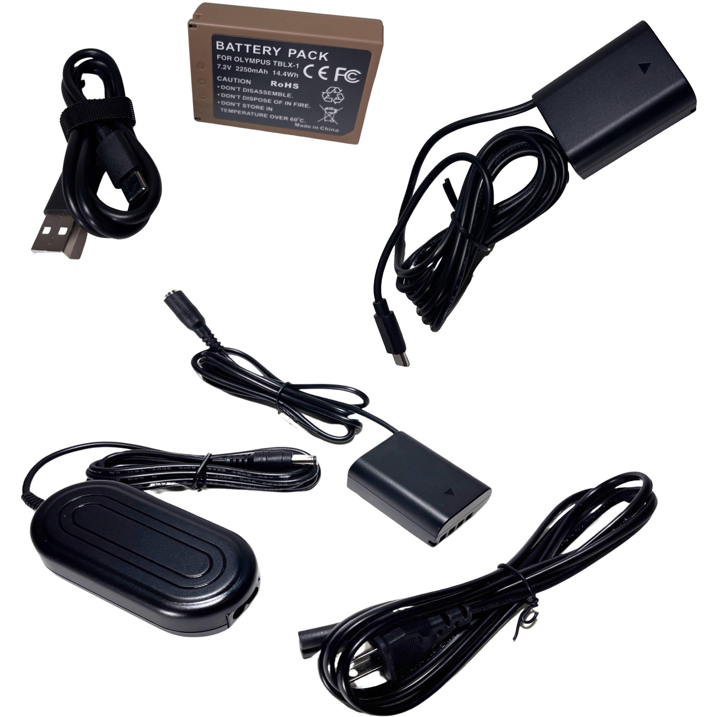 Bescor BLX-1 Dummy Battery for USB-C Sources and BLX-1