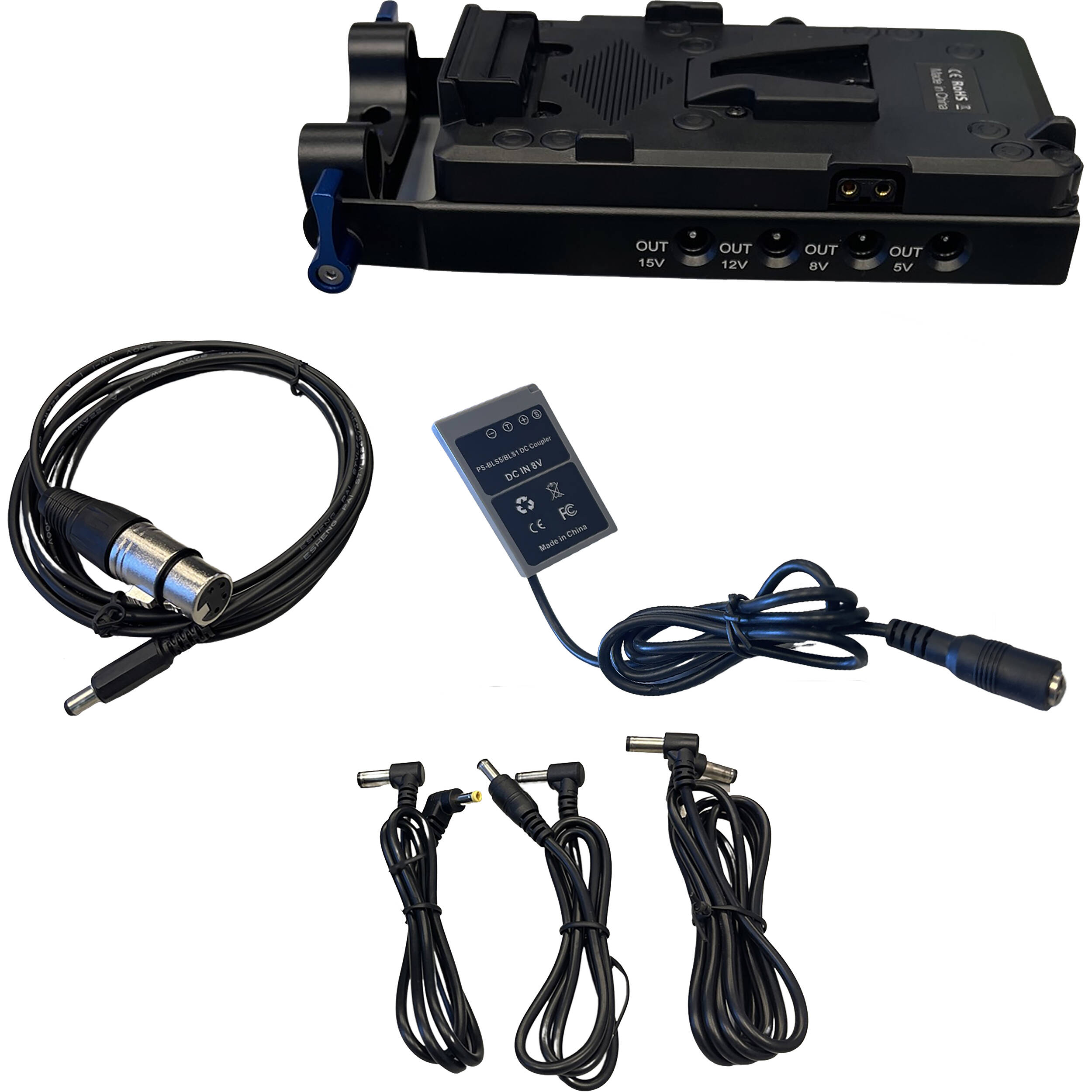 Bescor Multi-Output V-Mount Battery Plate VMOUNTABLS50 B&H Photo