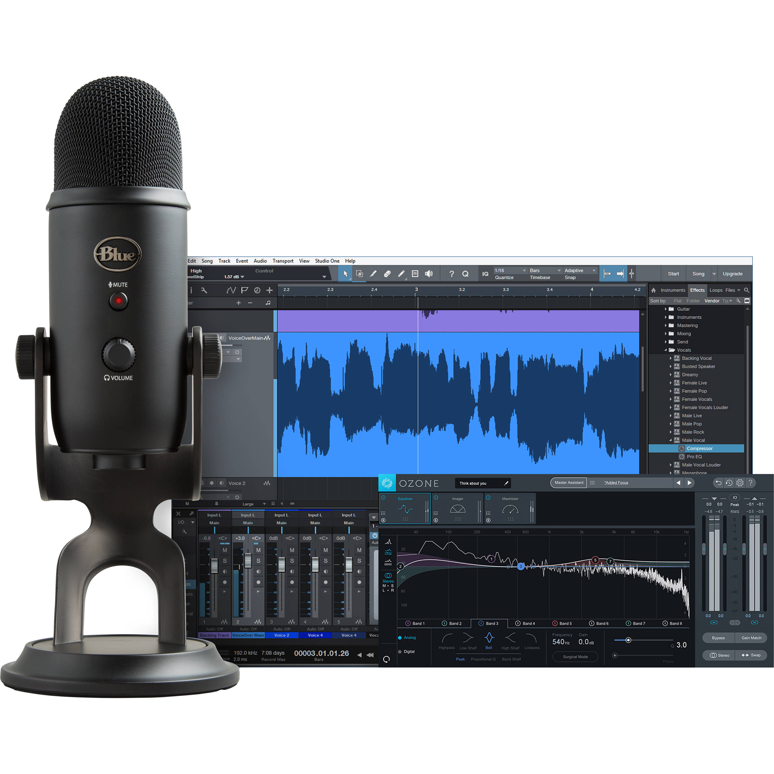 Blue Yeti Professional Recording Kit For Vocals 988 000083 B H Blue Yeti Professional Recording Kit For Vocals 988 000083 B H