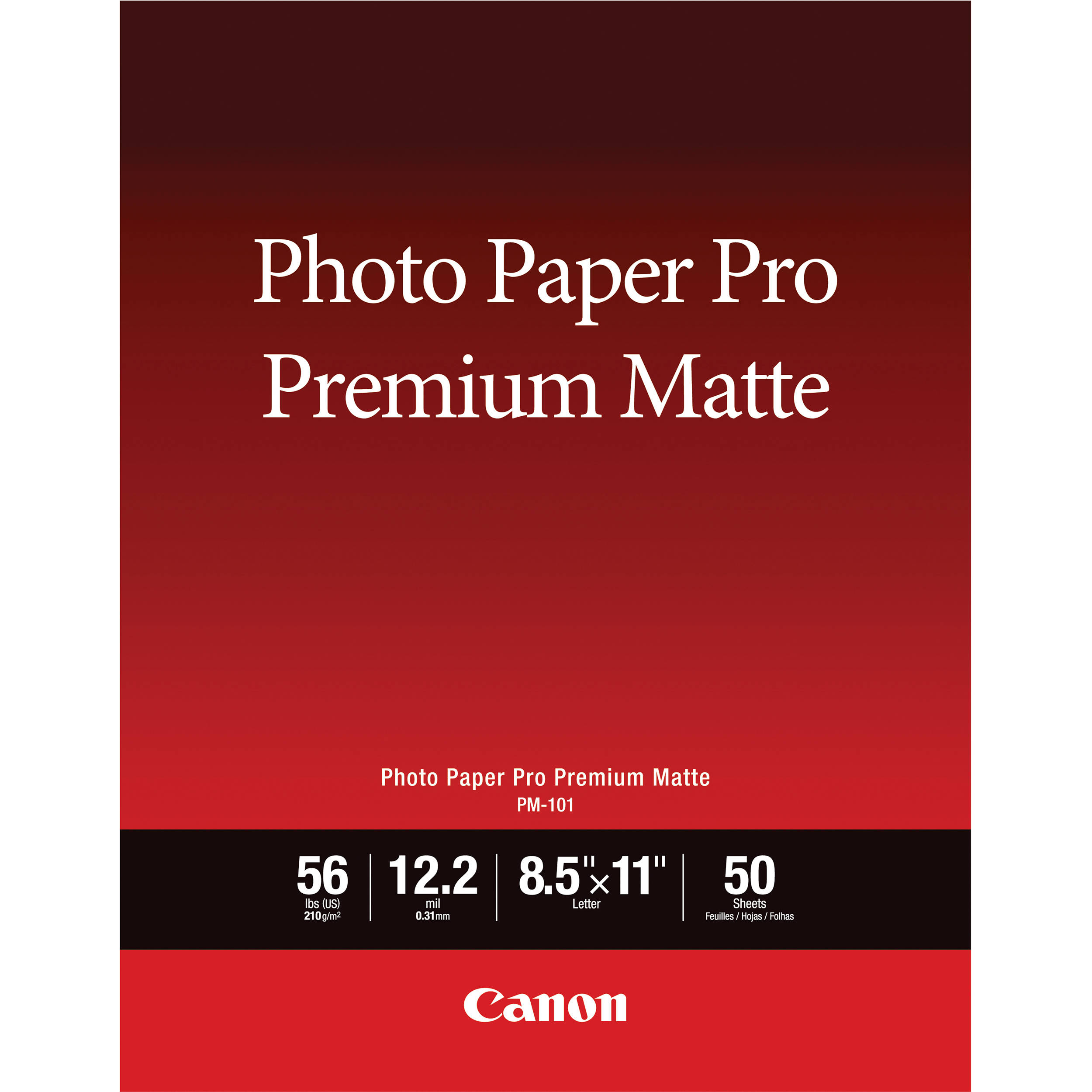 Canon PM 101 Photo Paper Pro Premium Matte 8657B004 B H Photo Canon PM 101 Photo Paper Pro Premium Matte 8657B004 B H Photo