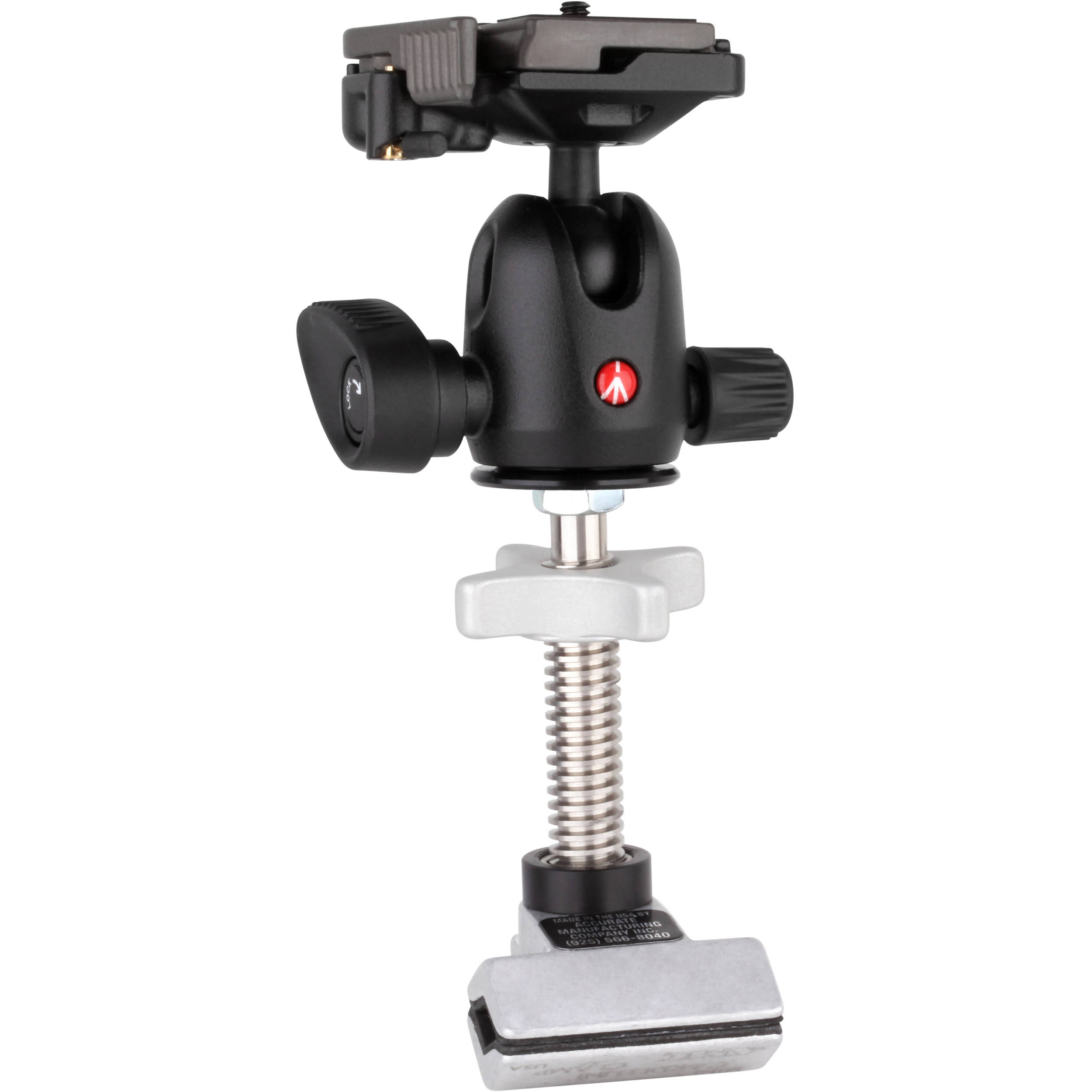 Cardellini Manfrotto 494 Mini Ball Head with Mic Clamp MCBH4RC