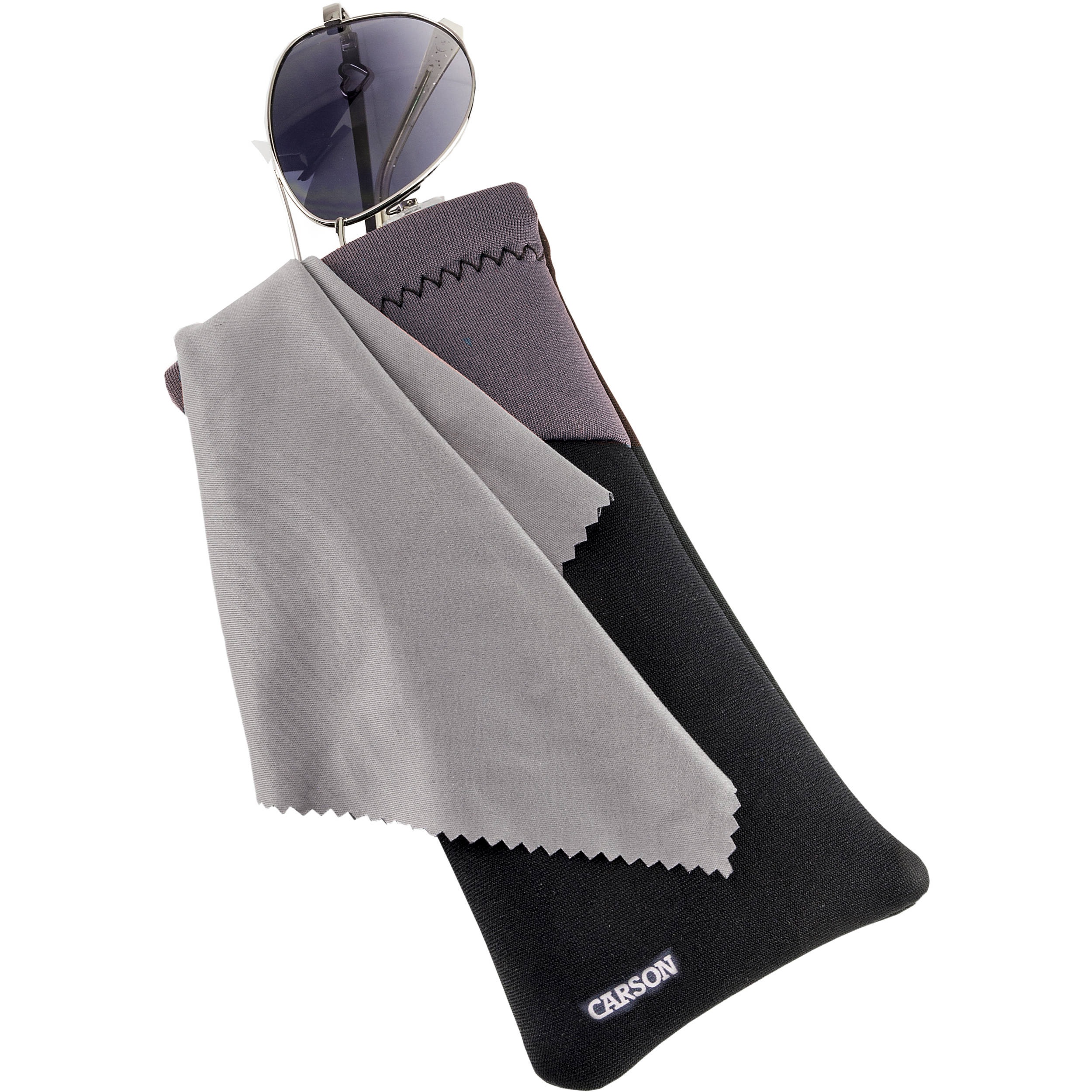 Carson Eyeglass Pouch (Charcoal) EC-10-01 B&H Photo Video
